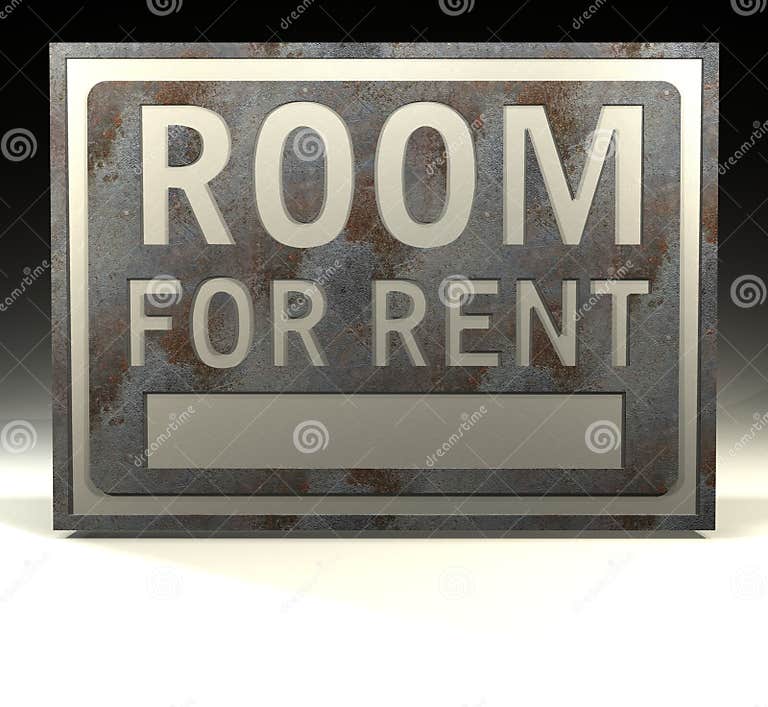 Info Sign room for rent stock illustration. Illustration of poster ...