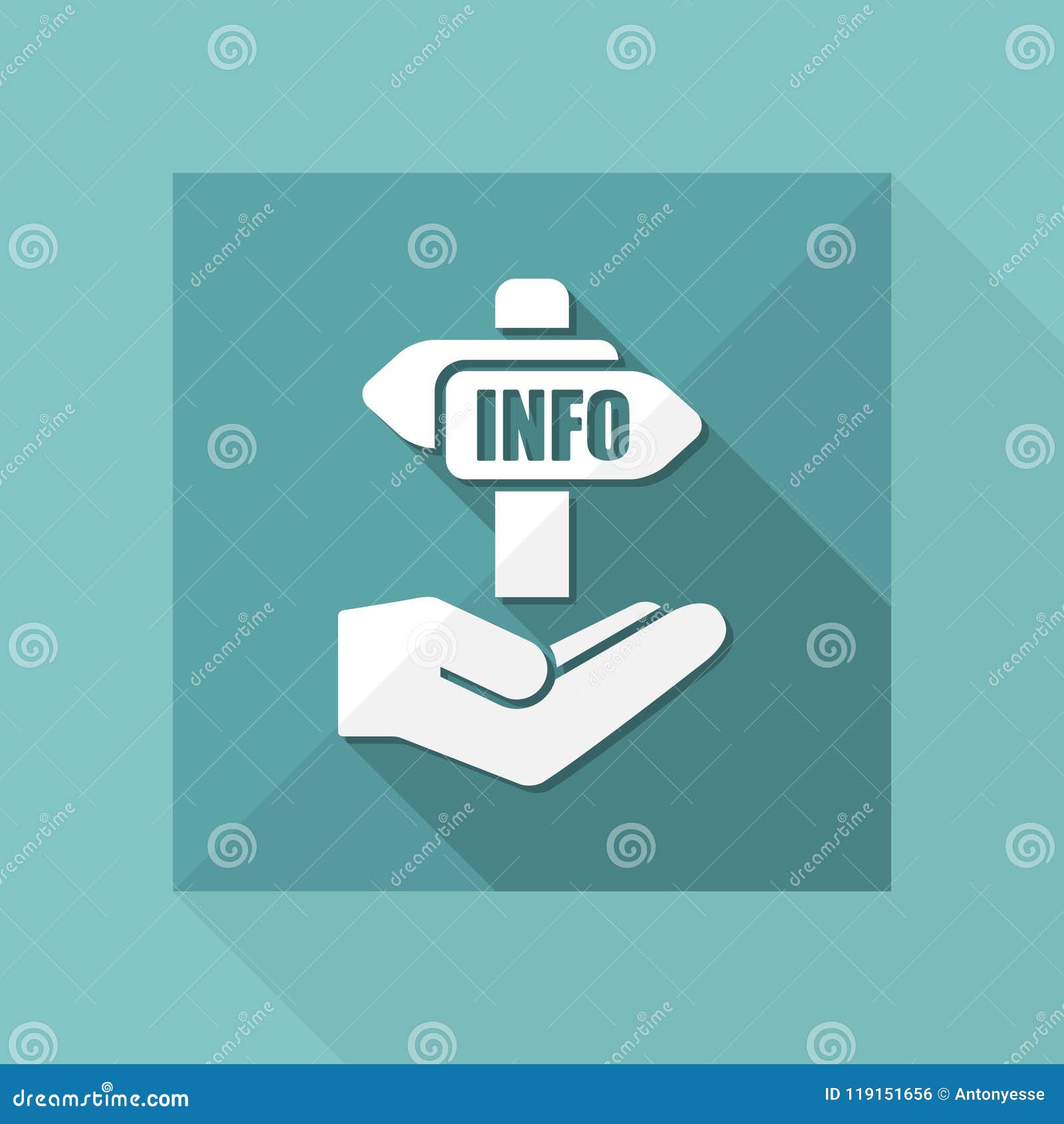 Info Signboard - Vector Minimal Icon Stock Vector - Illustration of ...