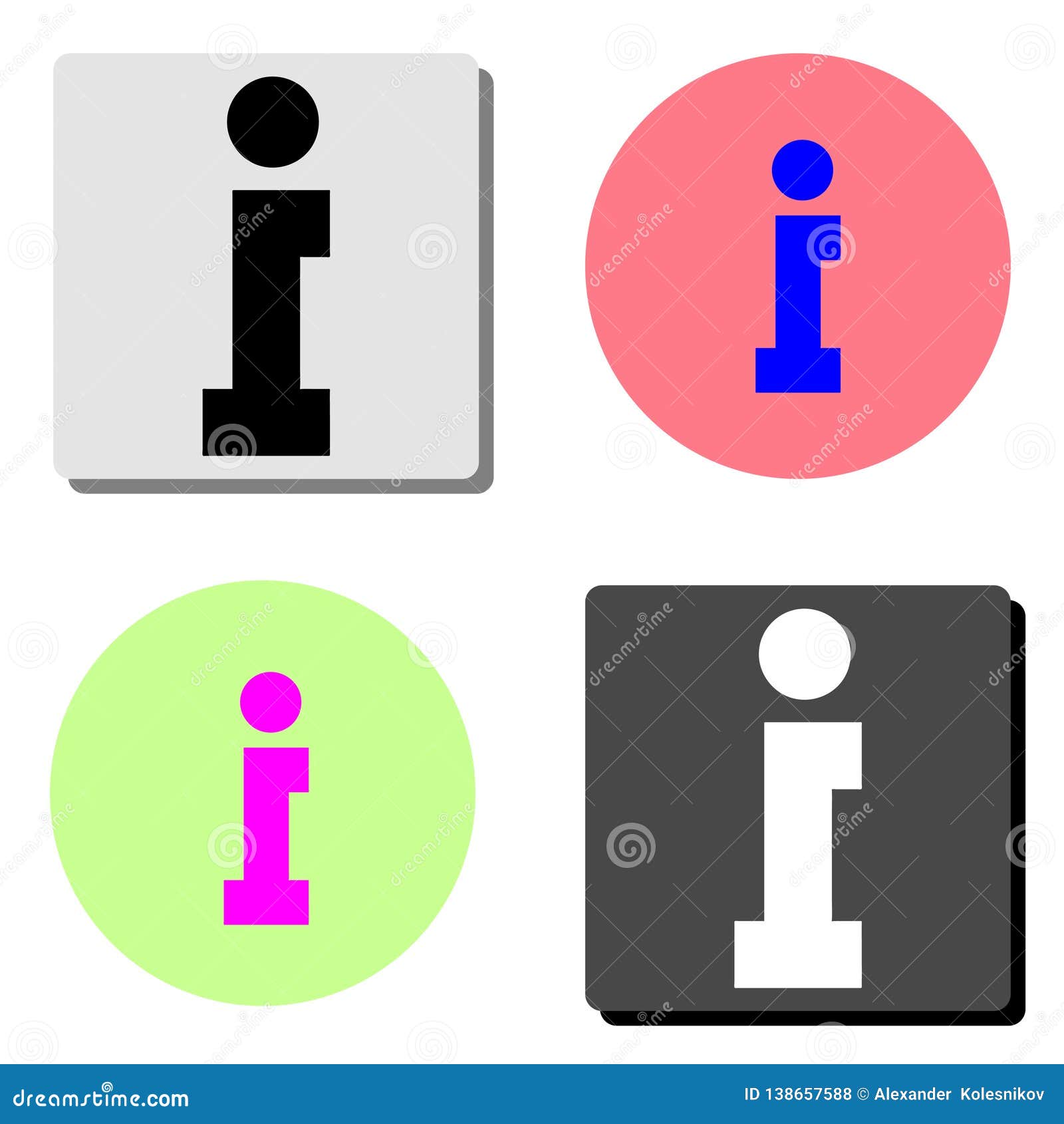 Info. flat vector icon stock vector. Illustration of abstract - 138657588