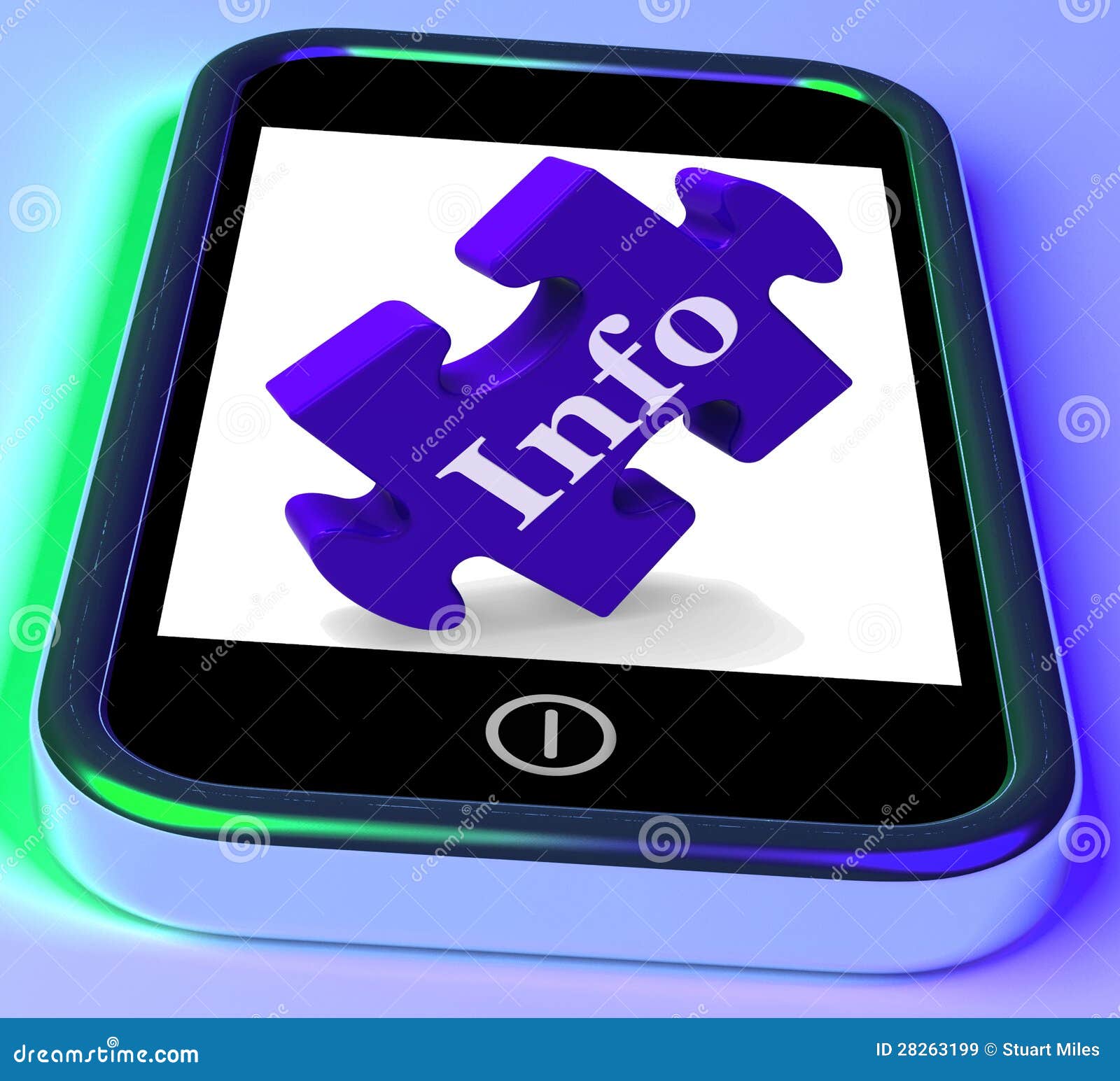 Info on Smartphone Shows Information Providing Stock Illustration ...