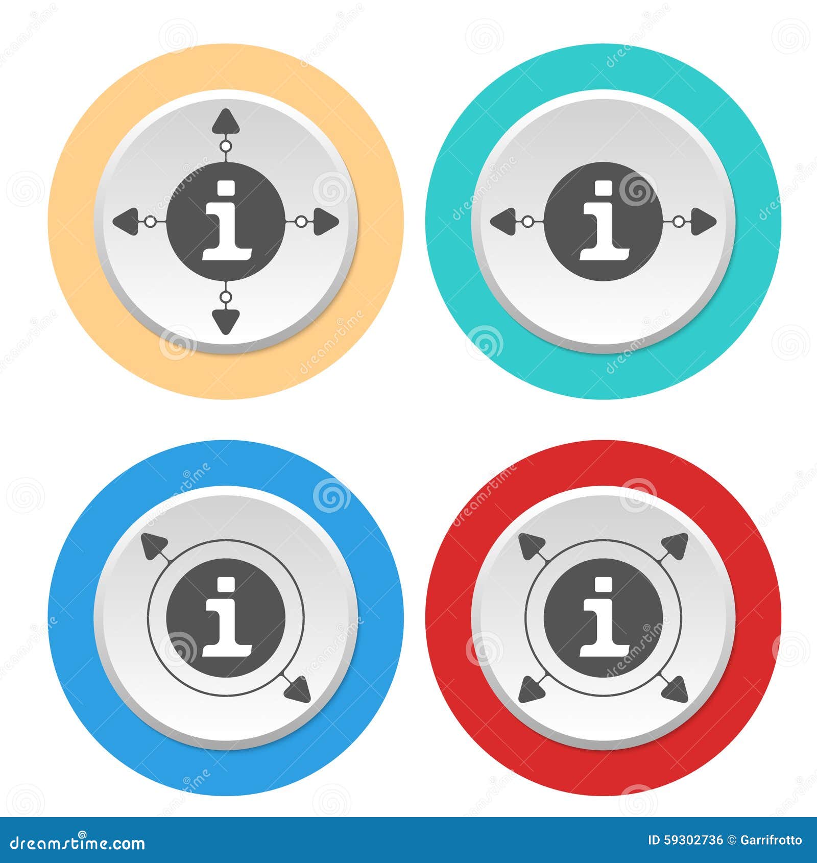 Info symbol stock vector. Illustration of icon, circular - 59302736