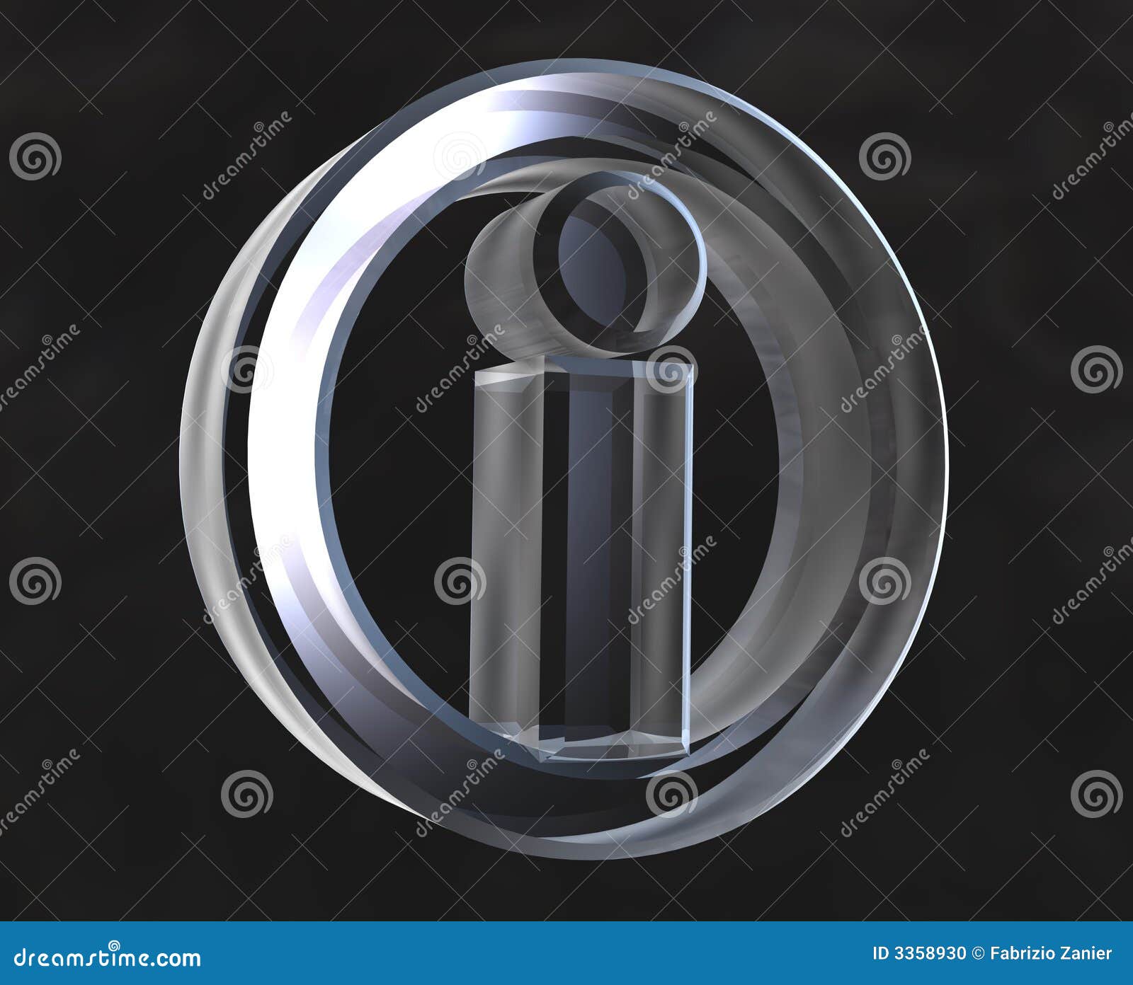 Info symbol in glass stock illustration. Illustration of sign - 3358930