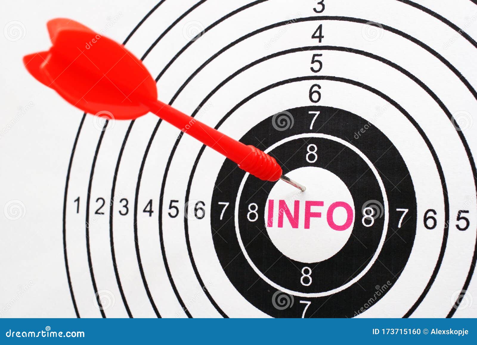 Info target stock photo. Image of media, shot, internet - 173715160