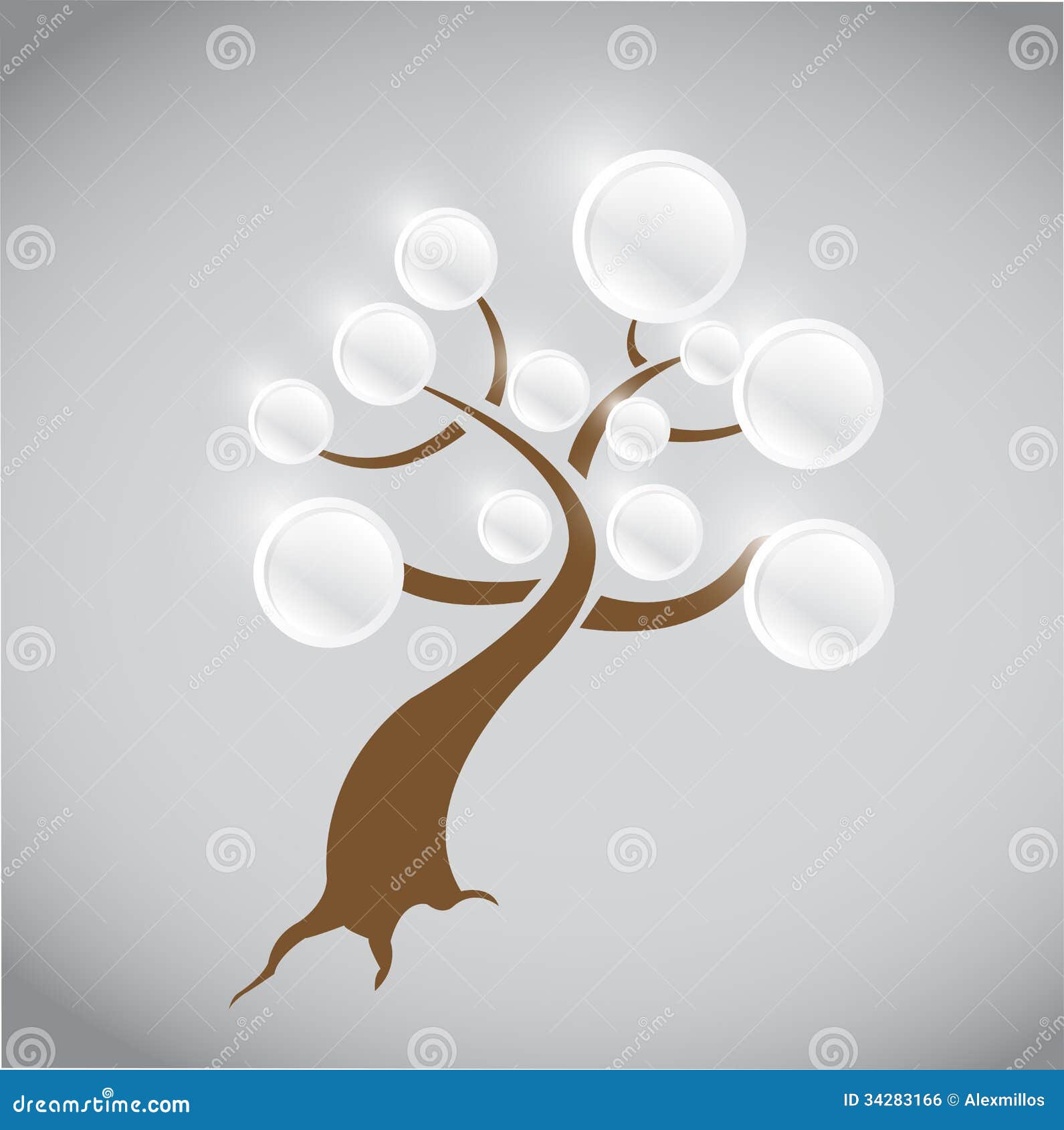 Info Tree Illustration Design Stock Illustration - Illustration of ...