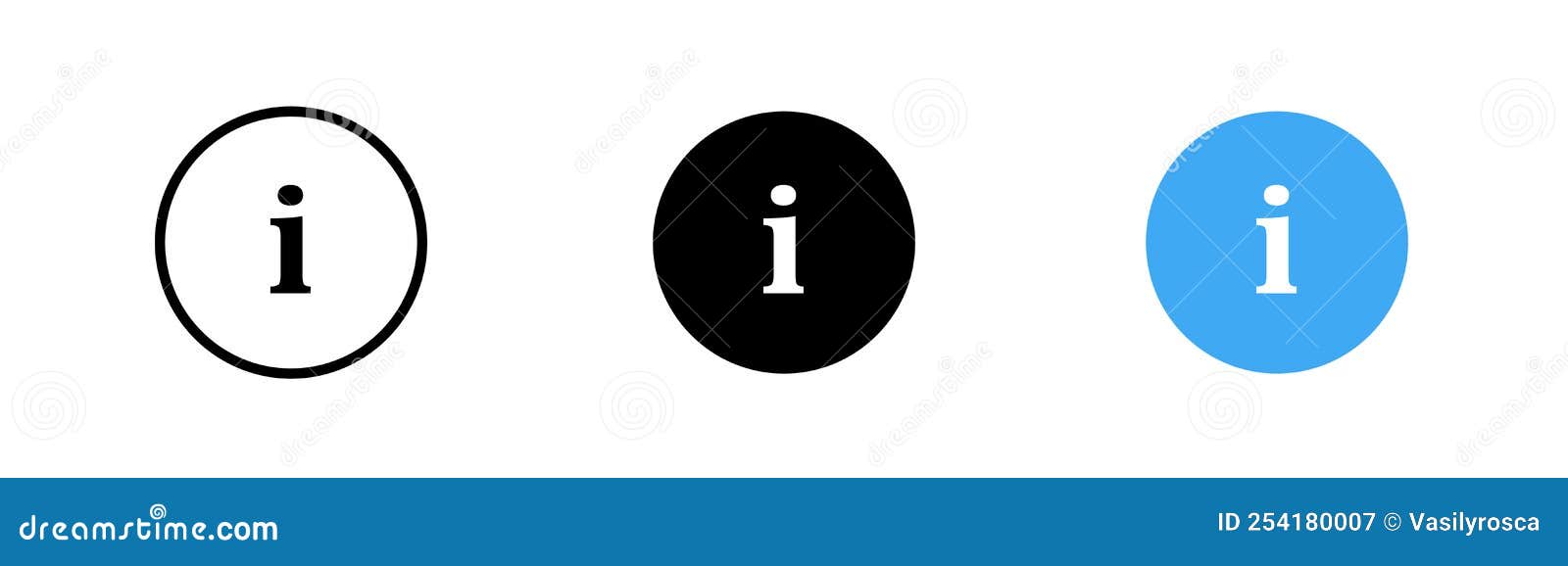 Info Vector Symbol Pictogram Information Help Sign Icon. Info Flat Line ...