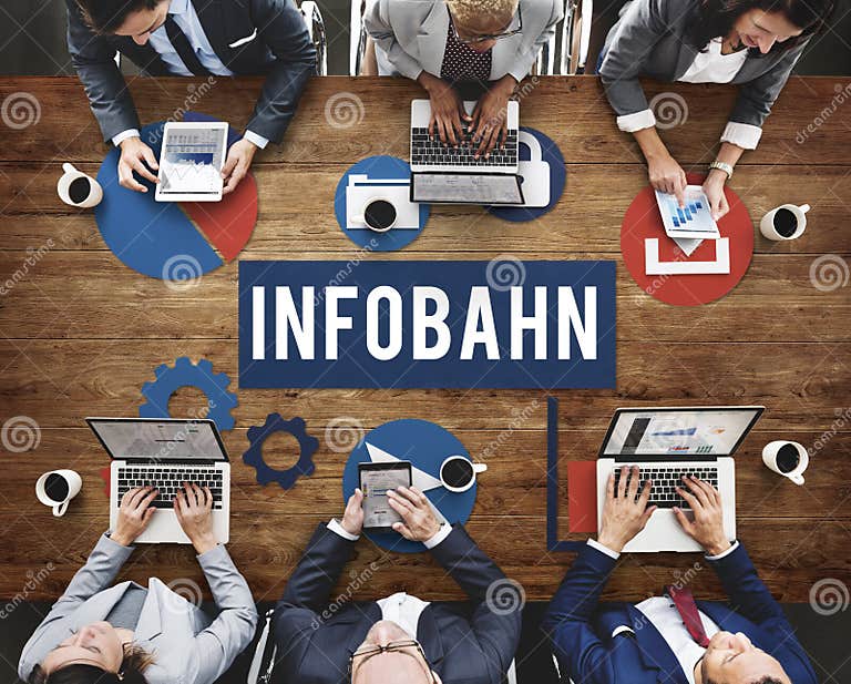 Infobahn Digit Information Matrix Concept Stock Photo - Image of matrix ...