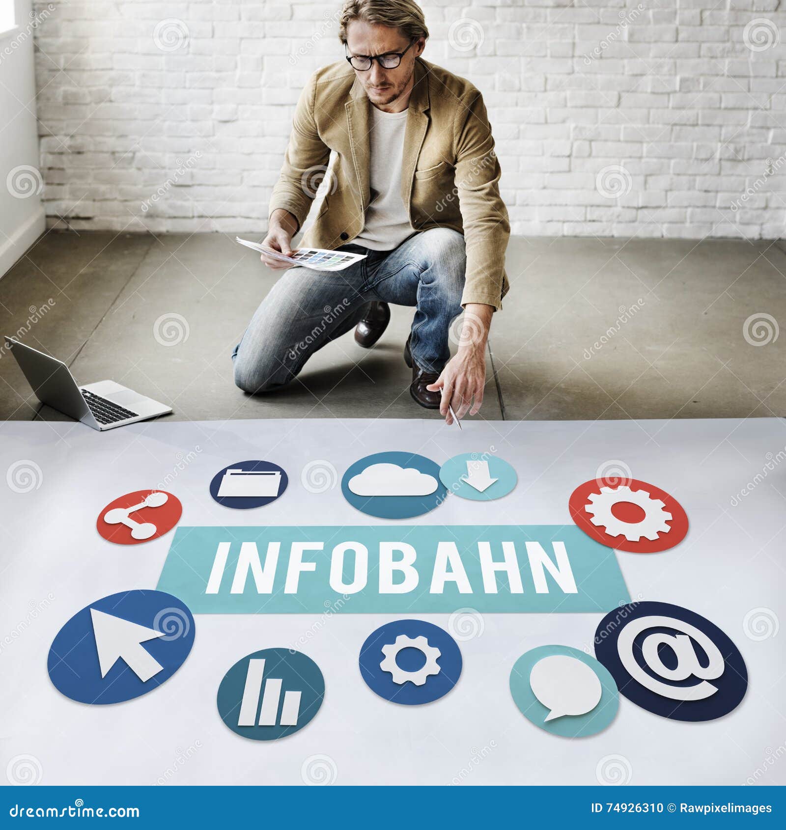 Infobahn Technology Network Online Concept Stock Photo - Image of ...