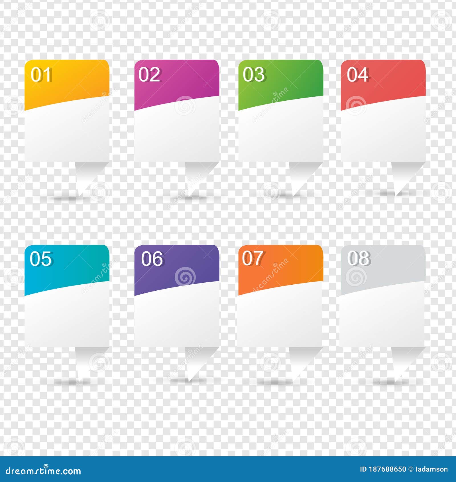 Infografic Element Isolated Transparent Background Stock Vector ...