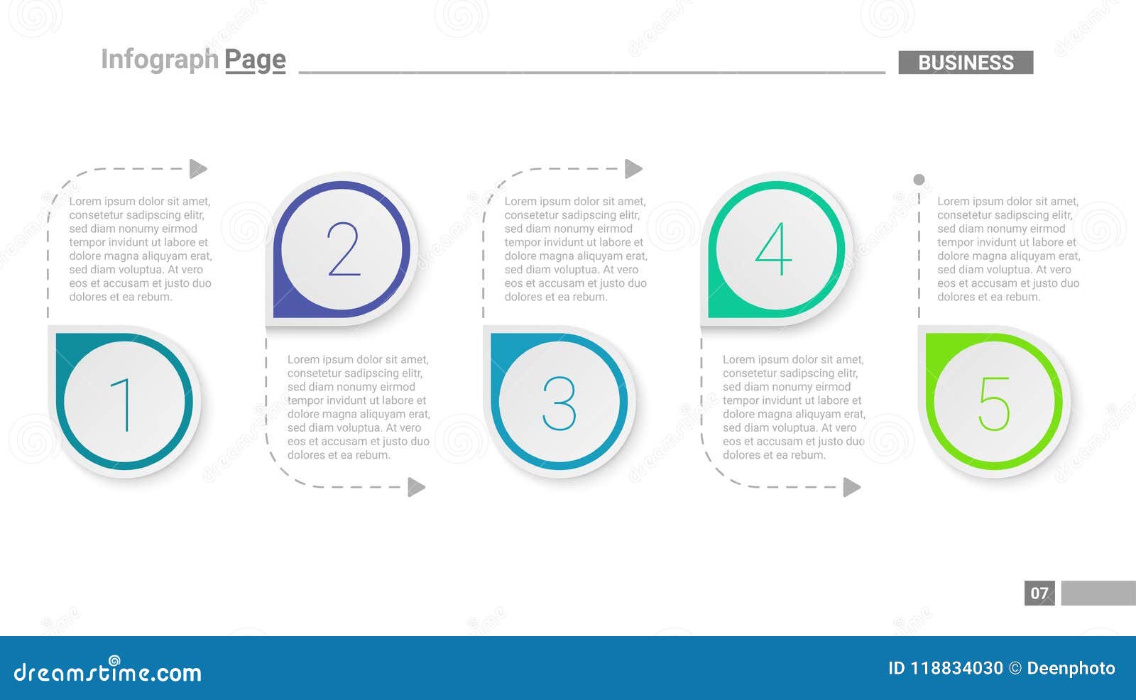 Infograph Timeline Components Used for Businesses Stock Illustration ...