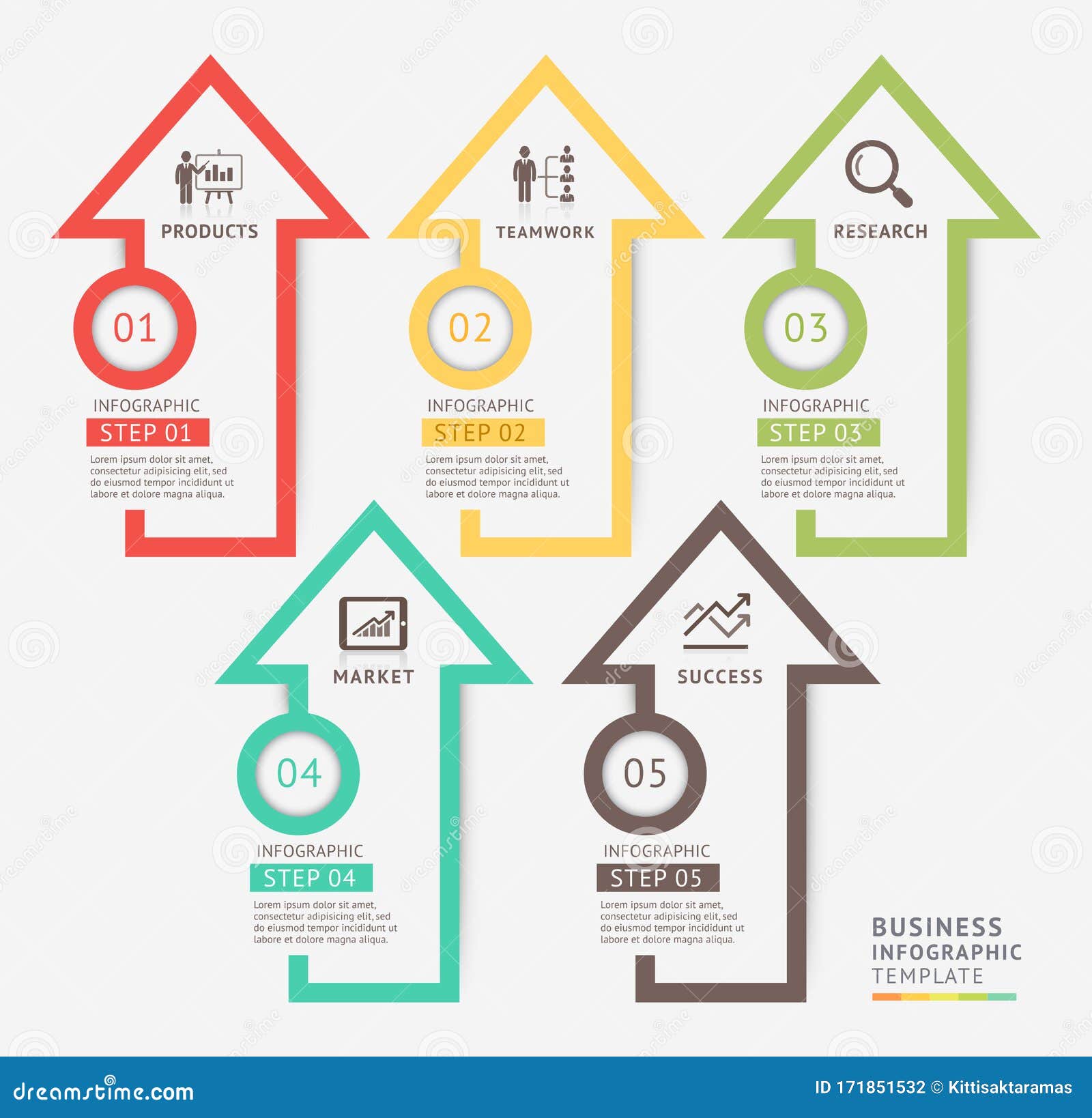 Infographics Arrows In Oposite Direction, Puzzle. Chart, Scheme ...
