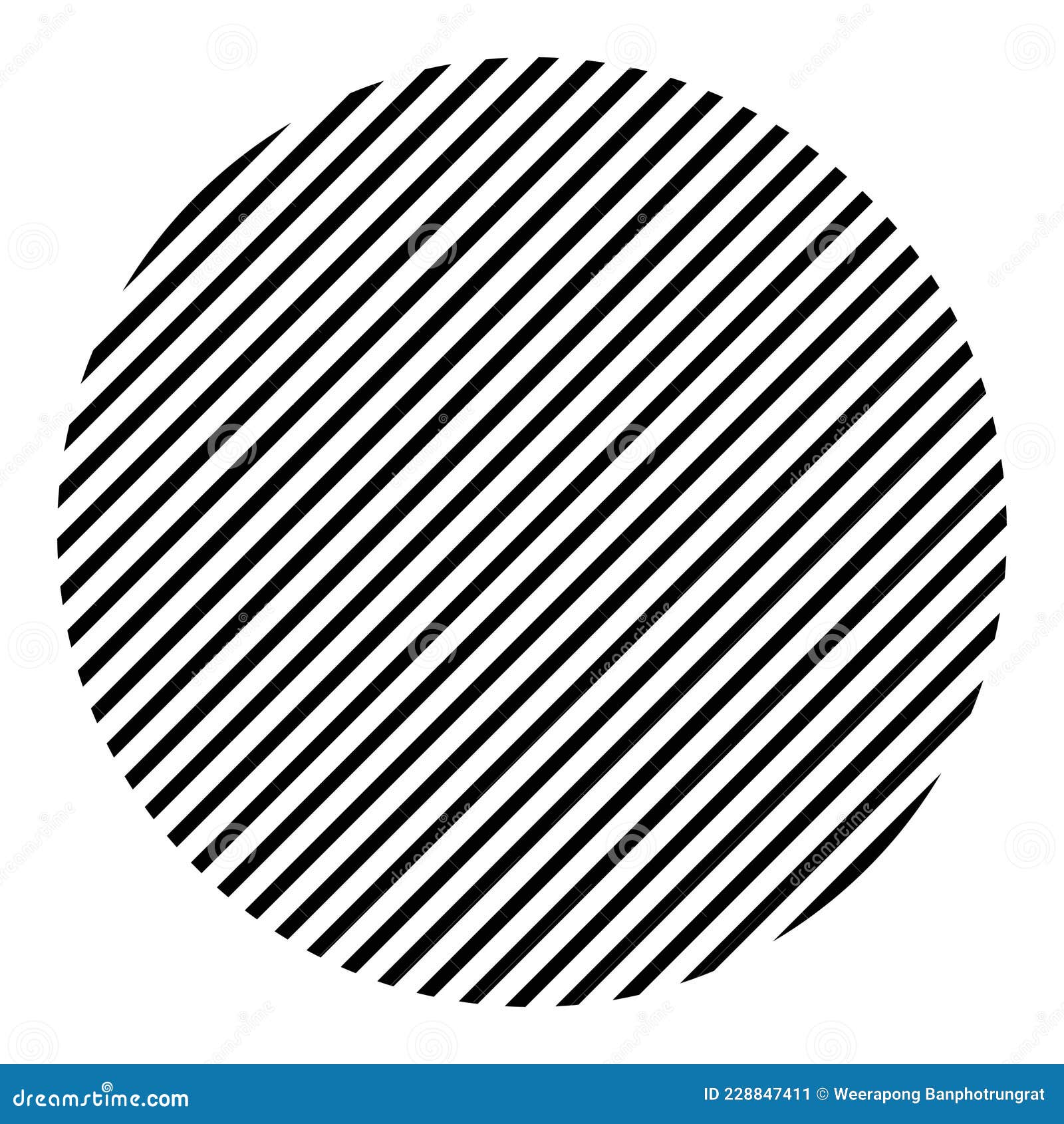 Stripes Circle Pattern, Abstract Art of Artists, Stock Vector ...