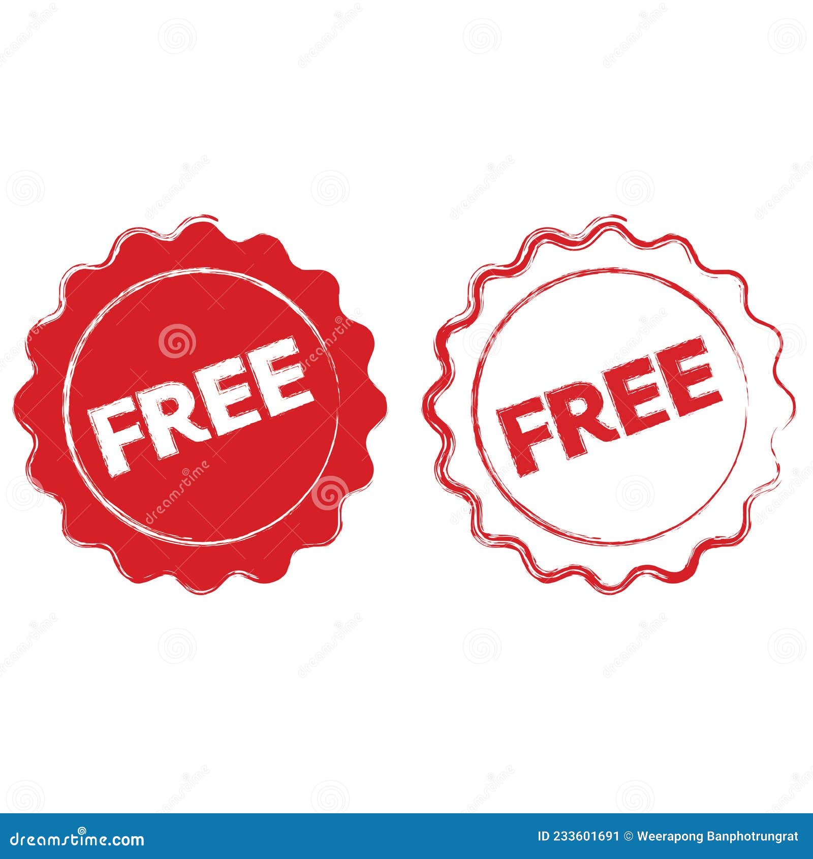 Free Sign of Product, Free Symbol of Goods Stock Vector - Illustration ...