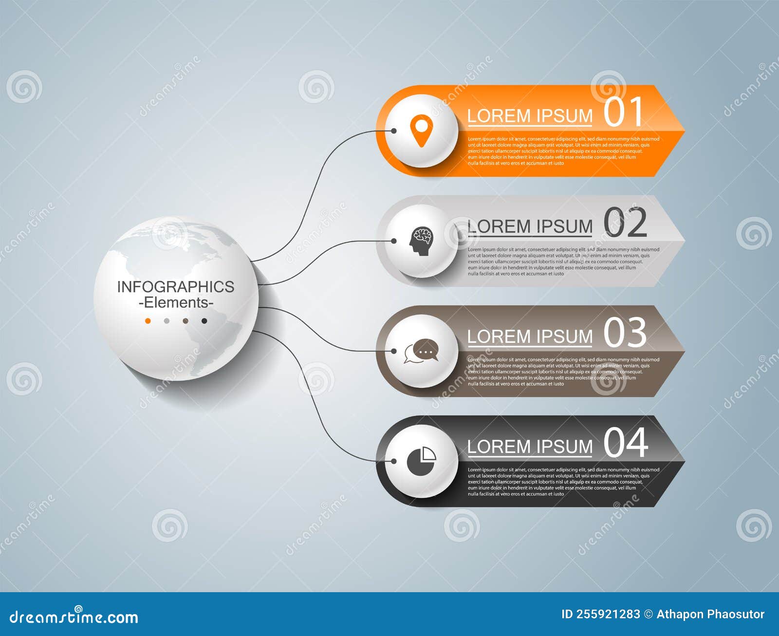 Business Visualization Infographic Design Template Stock Vector ...