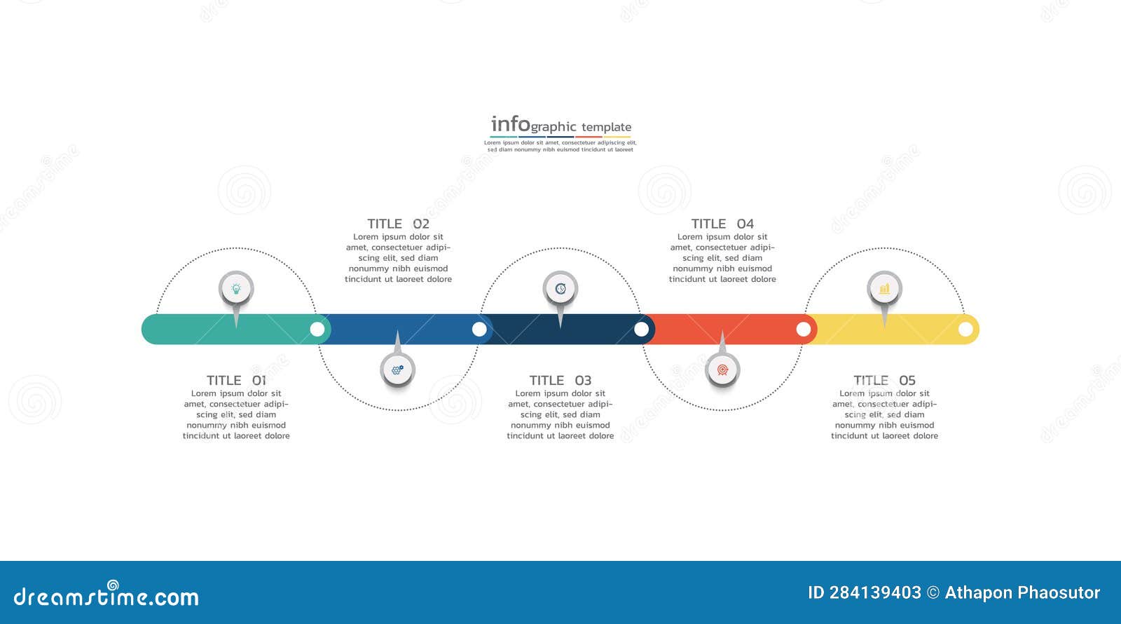 Vector Illustration Business Data Visualization Process Infographic ...