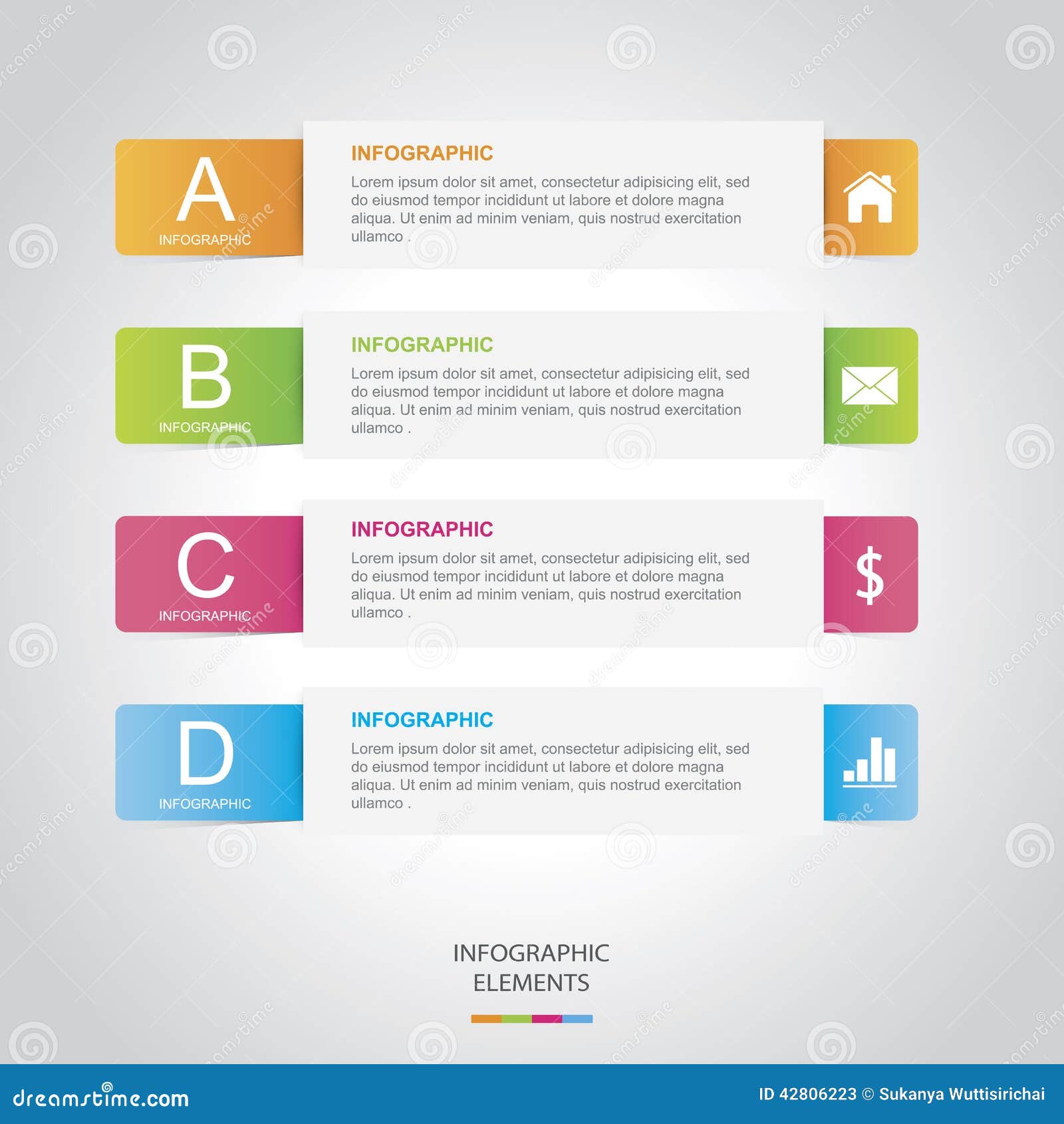 Infographic illustration de vecteur. Illustration du finances - 42806223