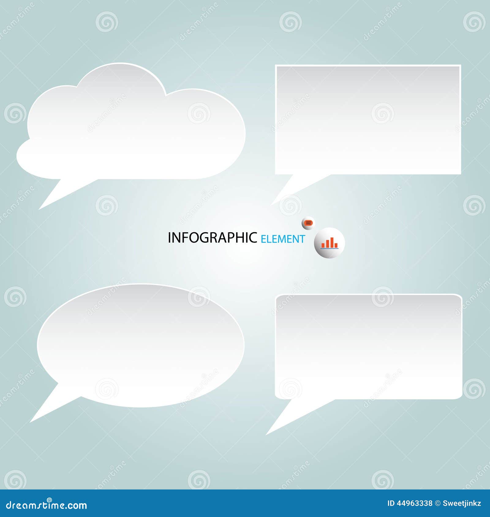Infographic Abstract Clouds . Vector Illustration Stock Vector ...