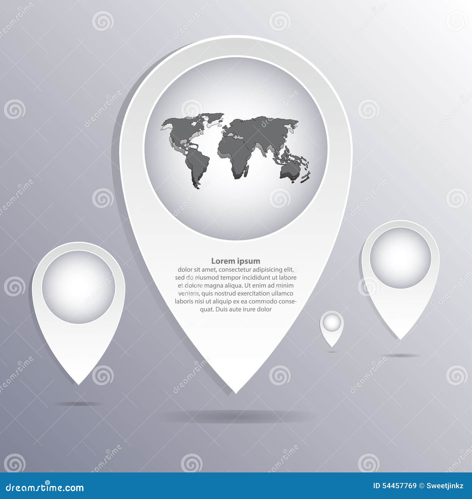 Infographic Abstract Pointer . Vector Illustration Stock Vector ...
