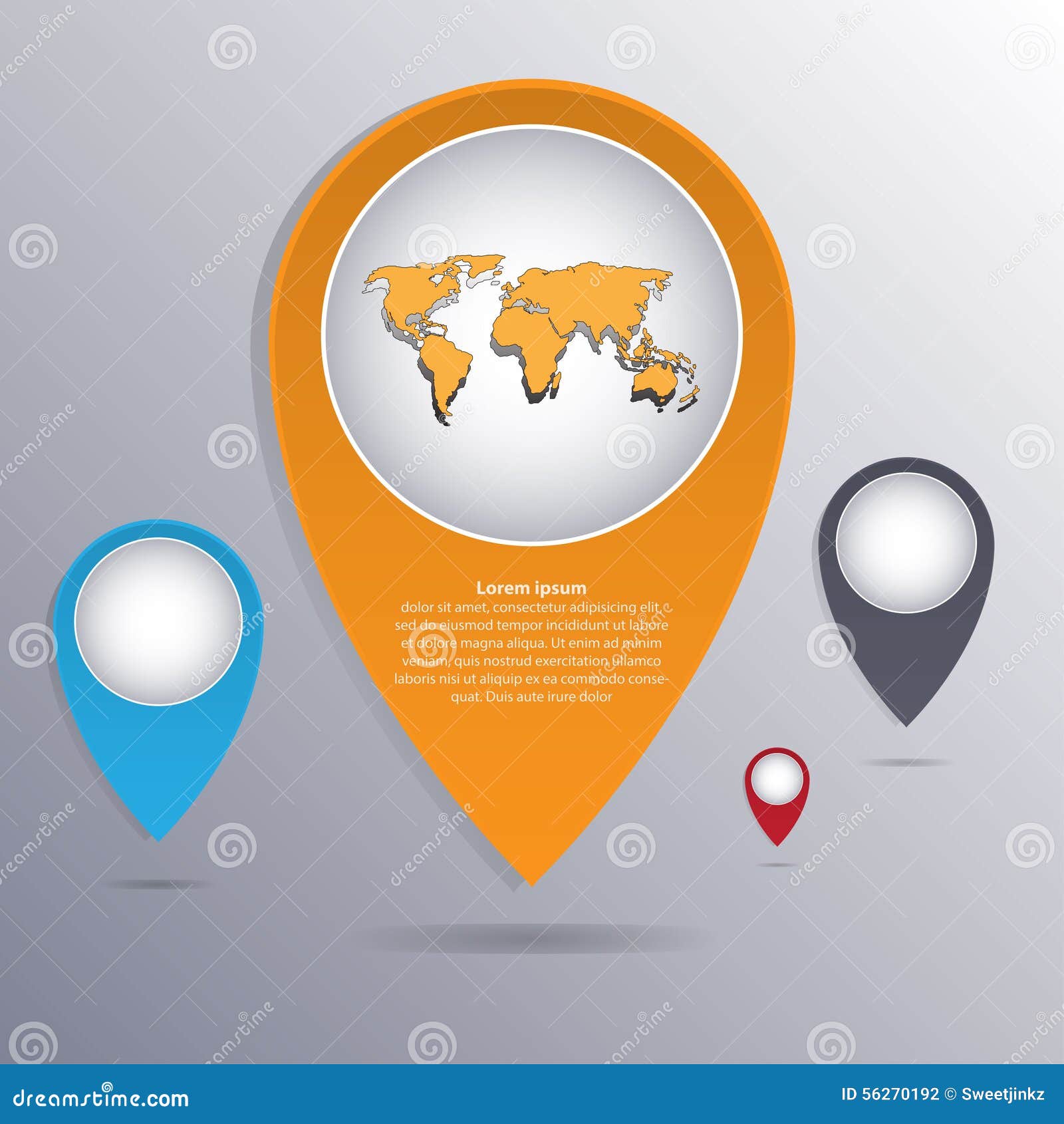 Infographic Abstract Pointer . Vector Illustration Stock Vector ...