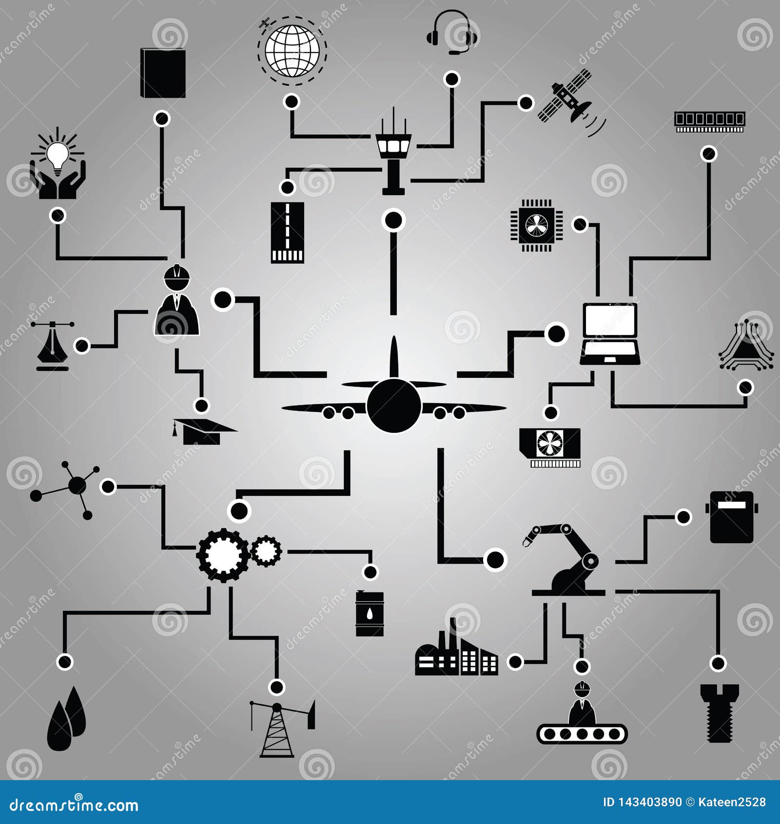 Infographic Airplane Design Vector, Graph Diagram Icon Transport ...