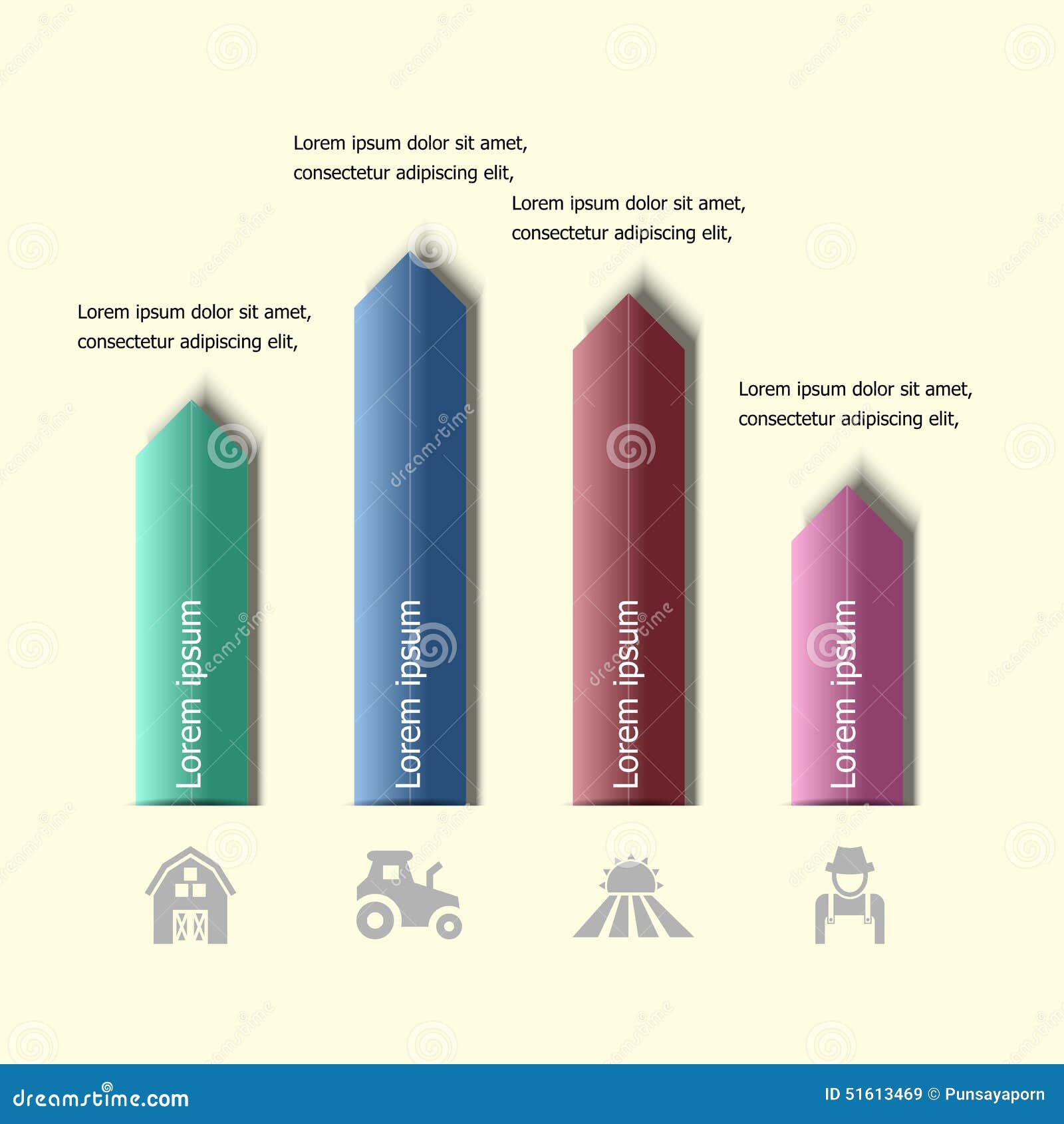 Infographic Arrow Badge Design Template Stock Vector - Illustration of ...