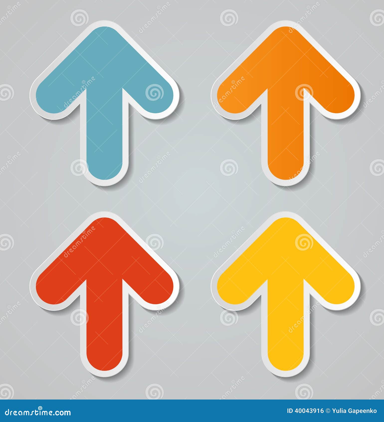 Infographic Arrow Icon. Vector Illustration Stock Vector - Illustration ...