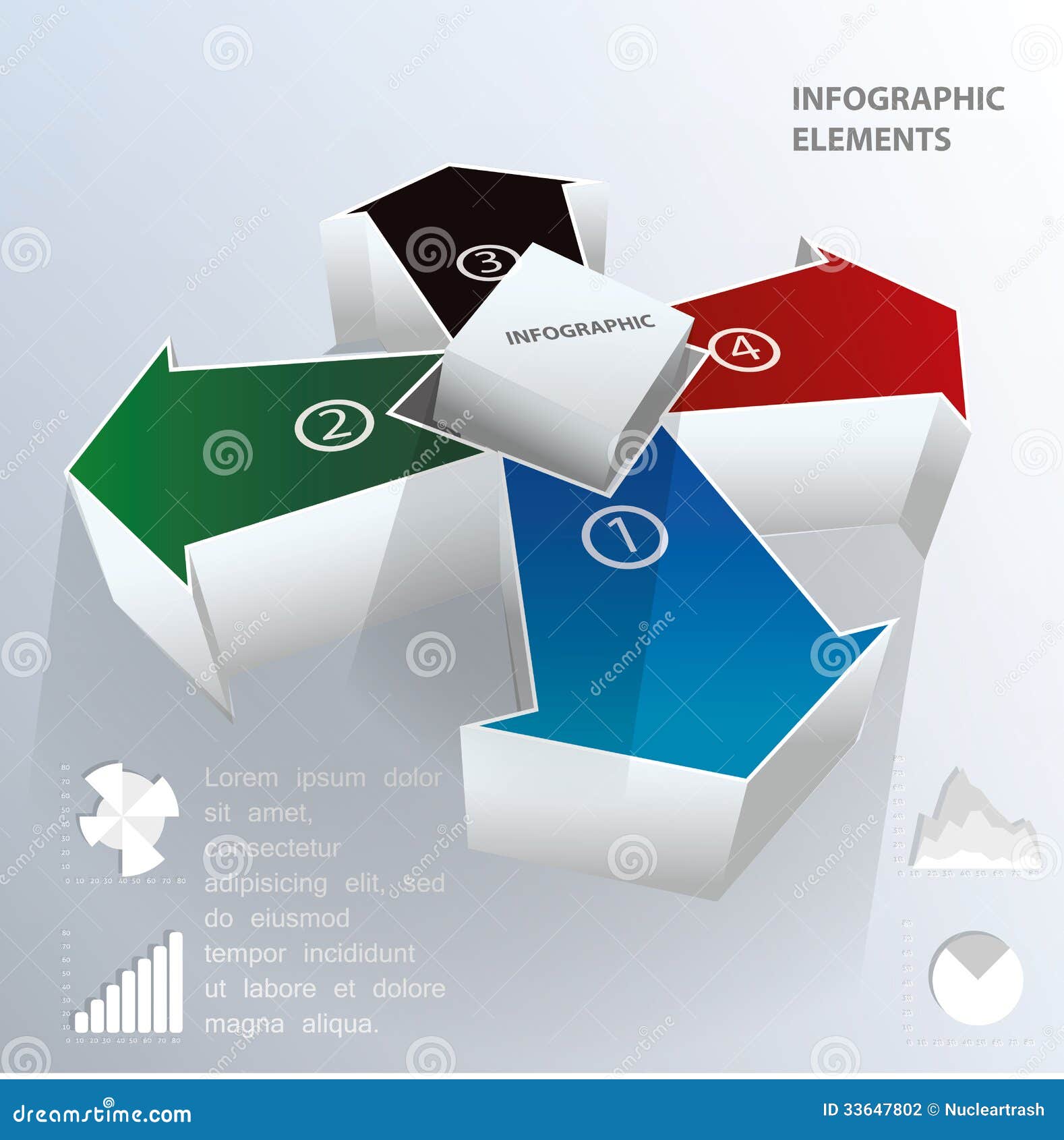 Infographic arrows stock vector. Illustration of growth - 33647802