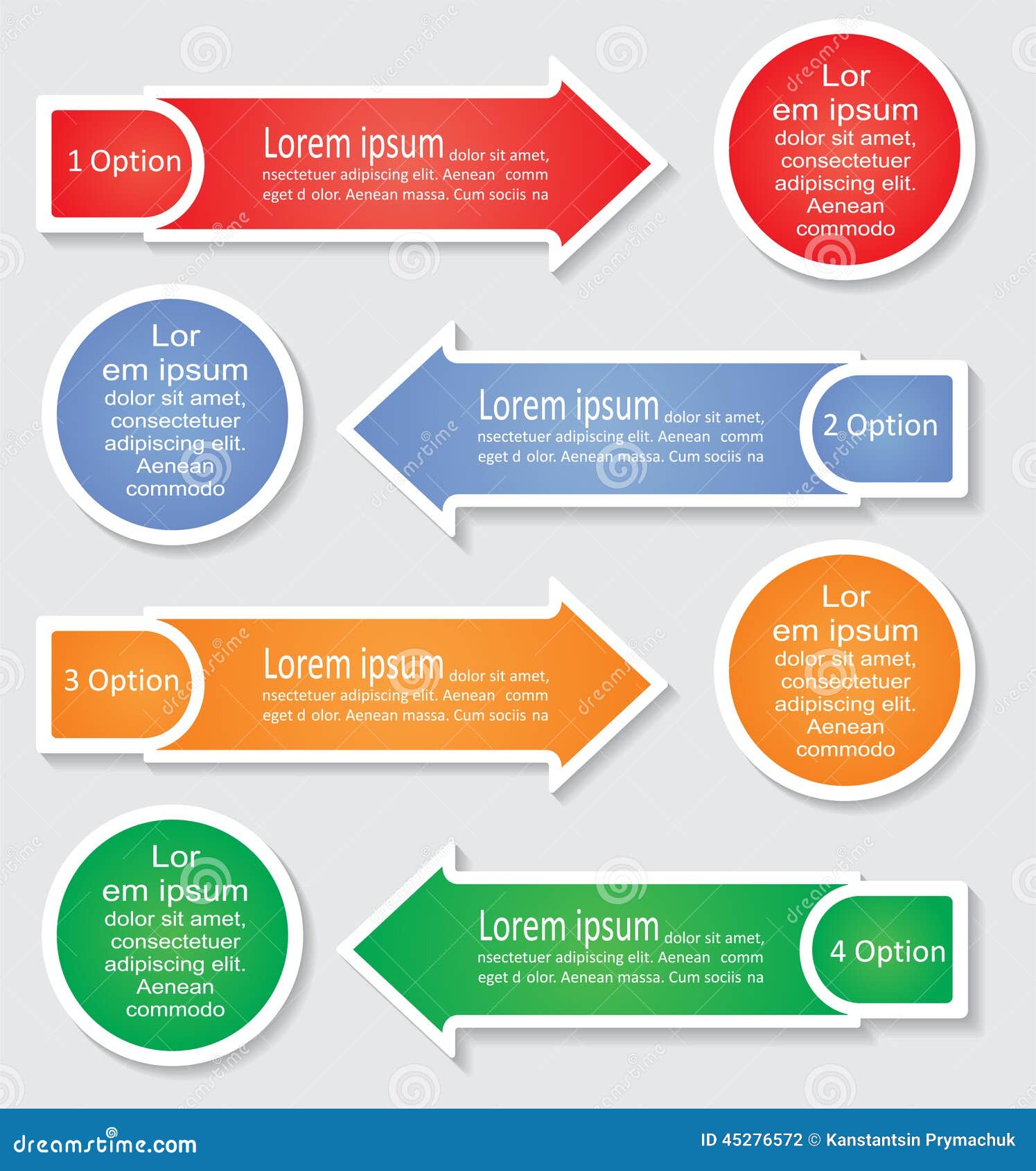 Infographic Arrows Templates. Vector Illustration Stock Illustration ...