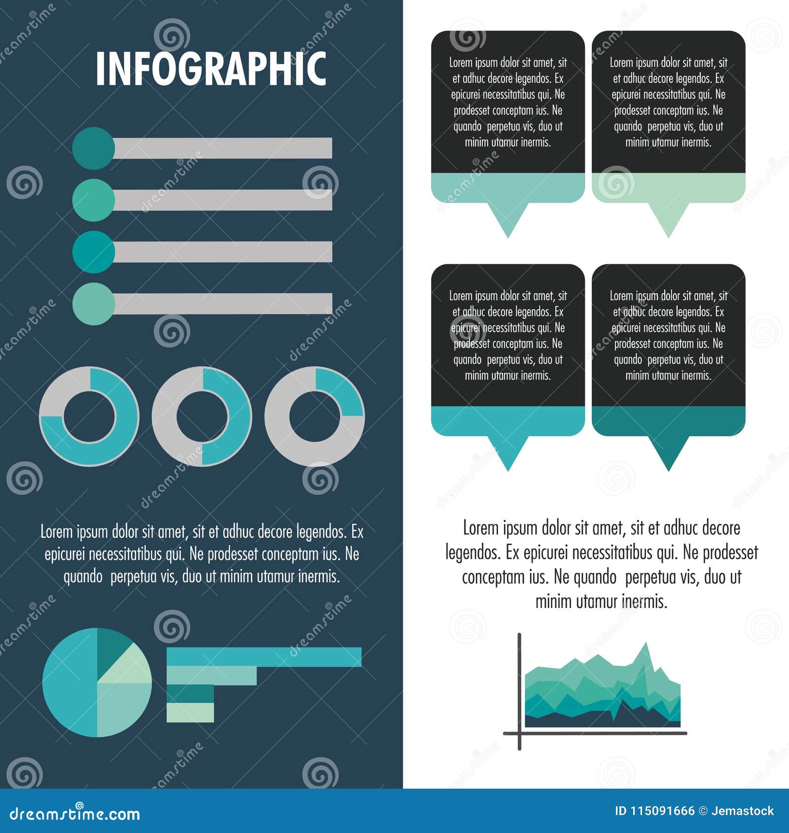 Infographic Avec La Conception De Statistiques Illustration de Vecteur ...