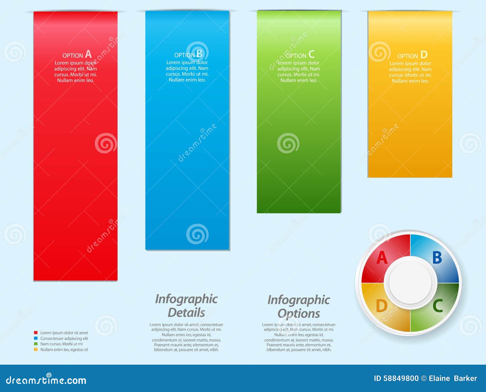 Infographic Background Over Light Blue Stock Illustration ...