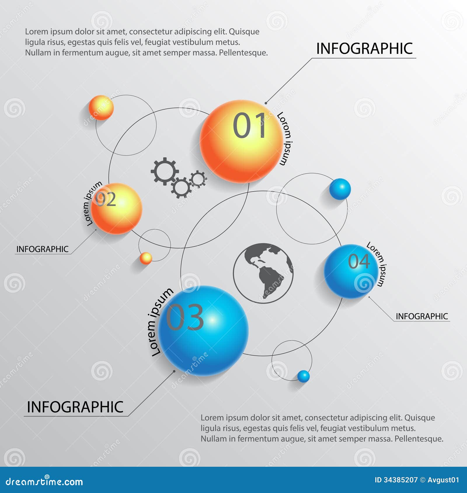 Infographic background stock vector. Illustration of market - 34385207