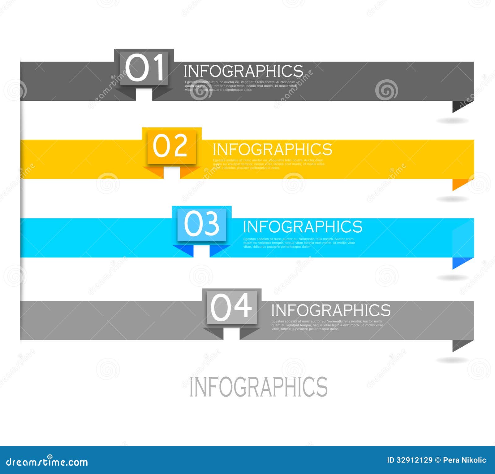 Infographic Banner Design Elements Stock Vector - Illustration of ...