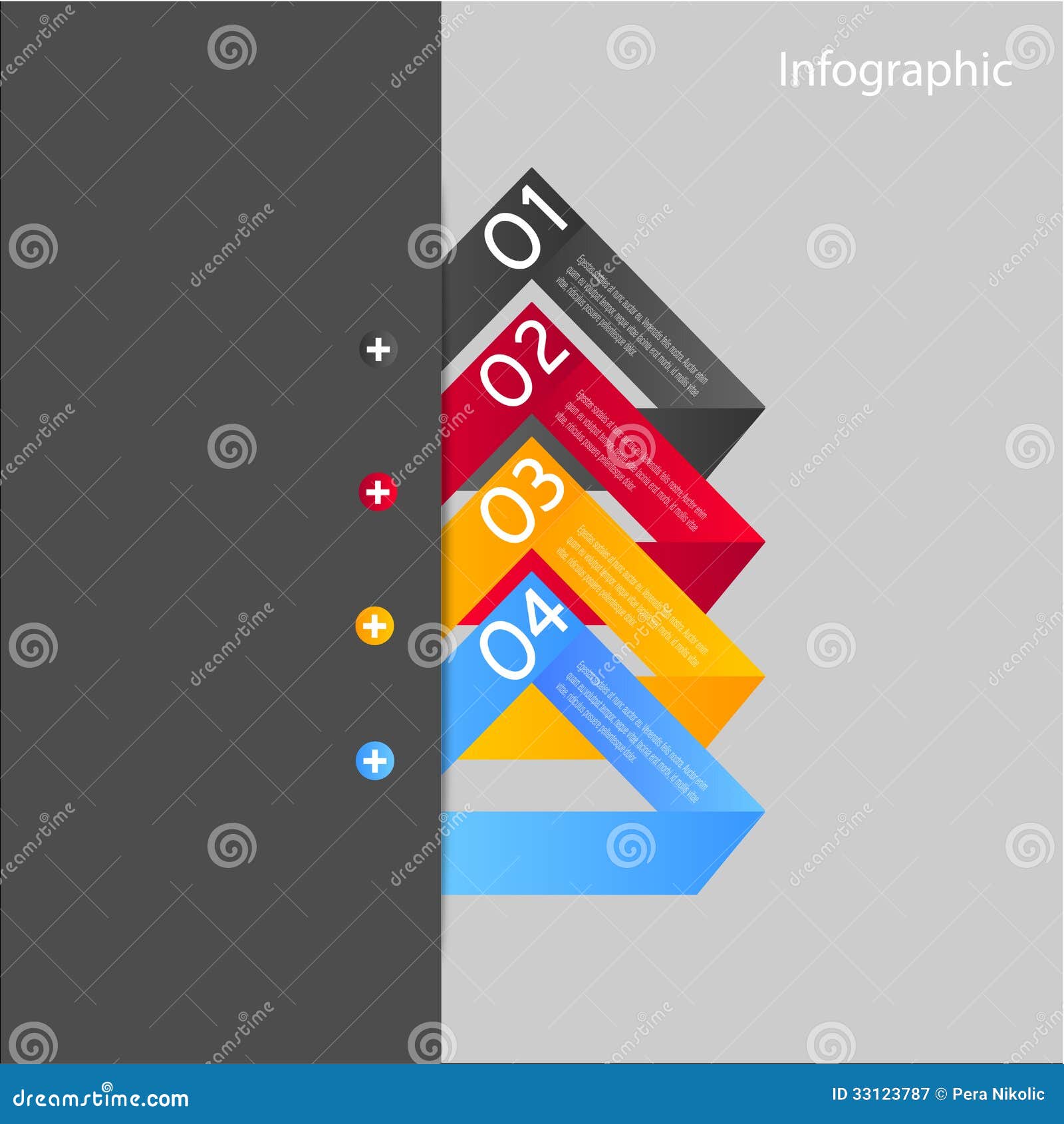 Infographic Banner Design Elements Stock Vector - Illustration of clean ...