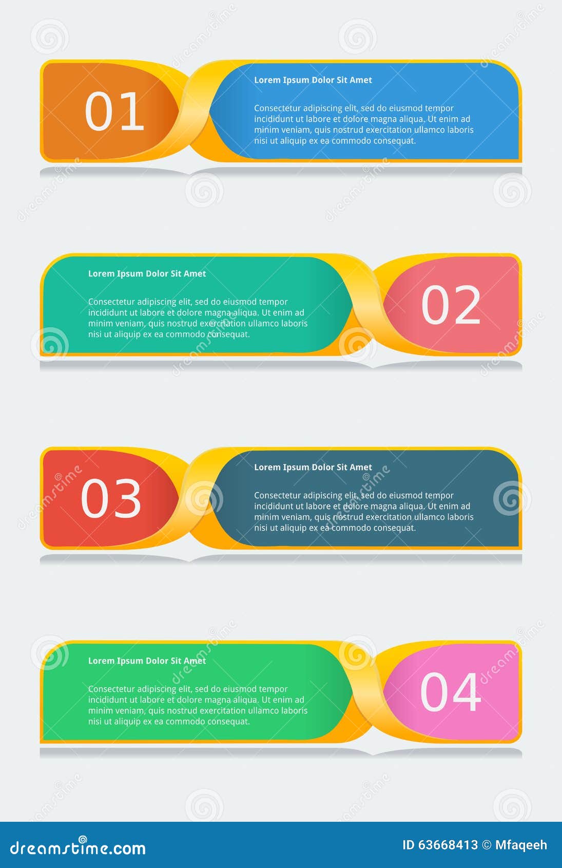 Bullet Points Style Infographic Banner Template Stock Vector ...