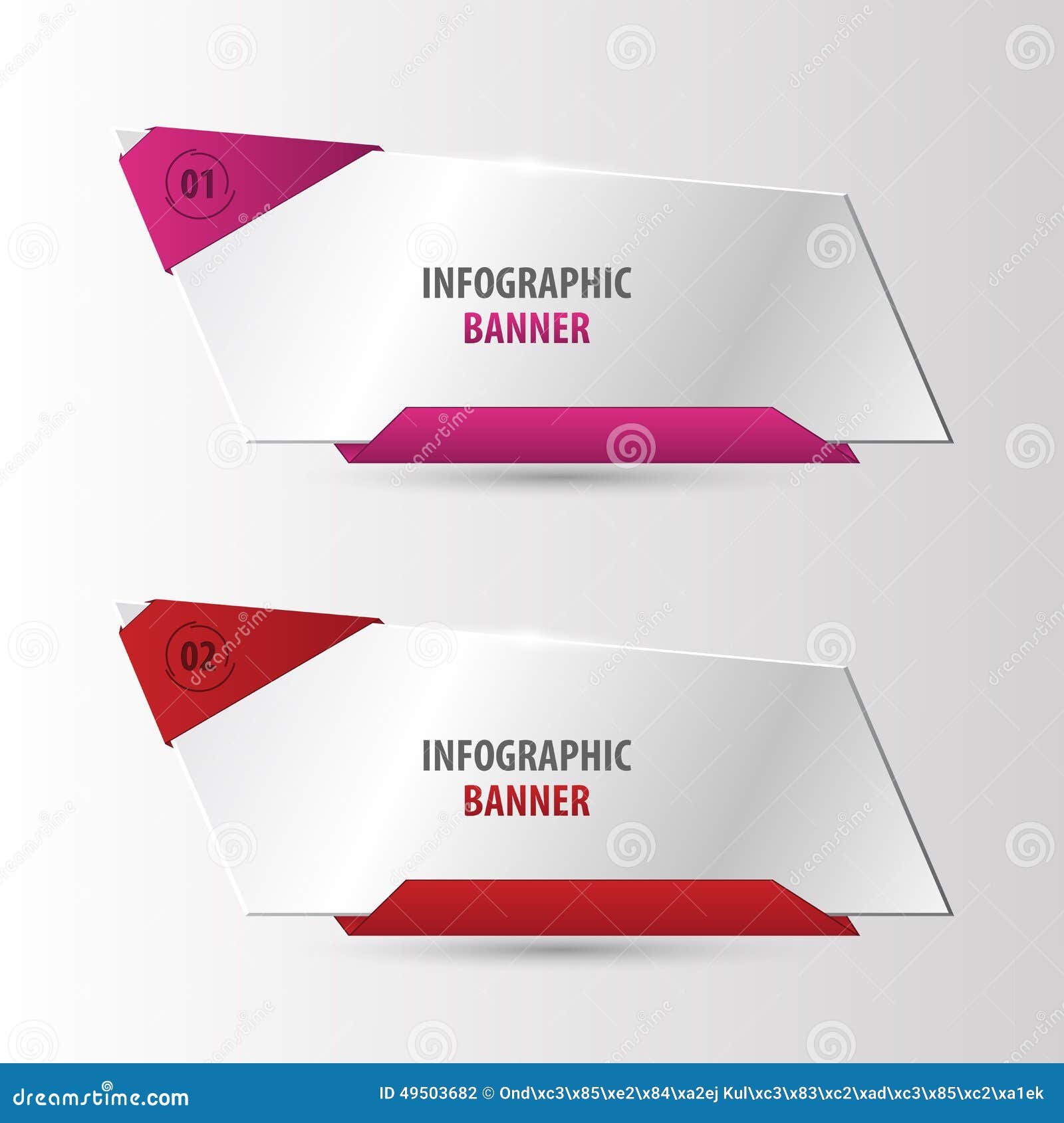Infographic Banner. Vector Template Stock Vector - Illustration of ...
