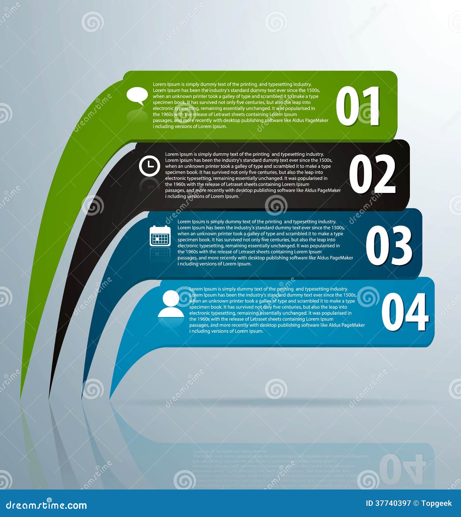 Infographic Banners with Icons and Number Stock Vector - Illustration ...