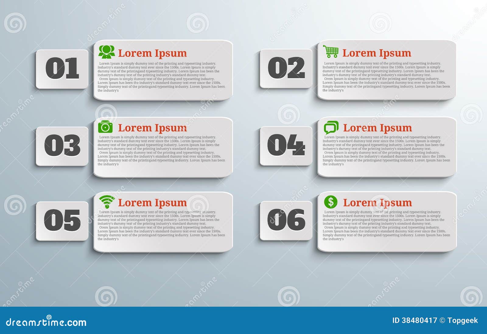 Infographic Banners with Icons and Number Stock Vector - Illustration ...