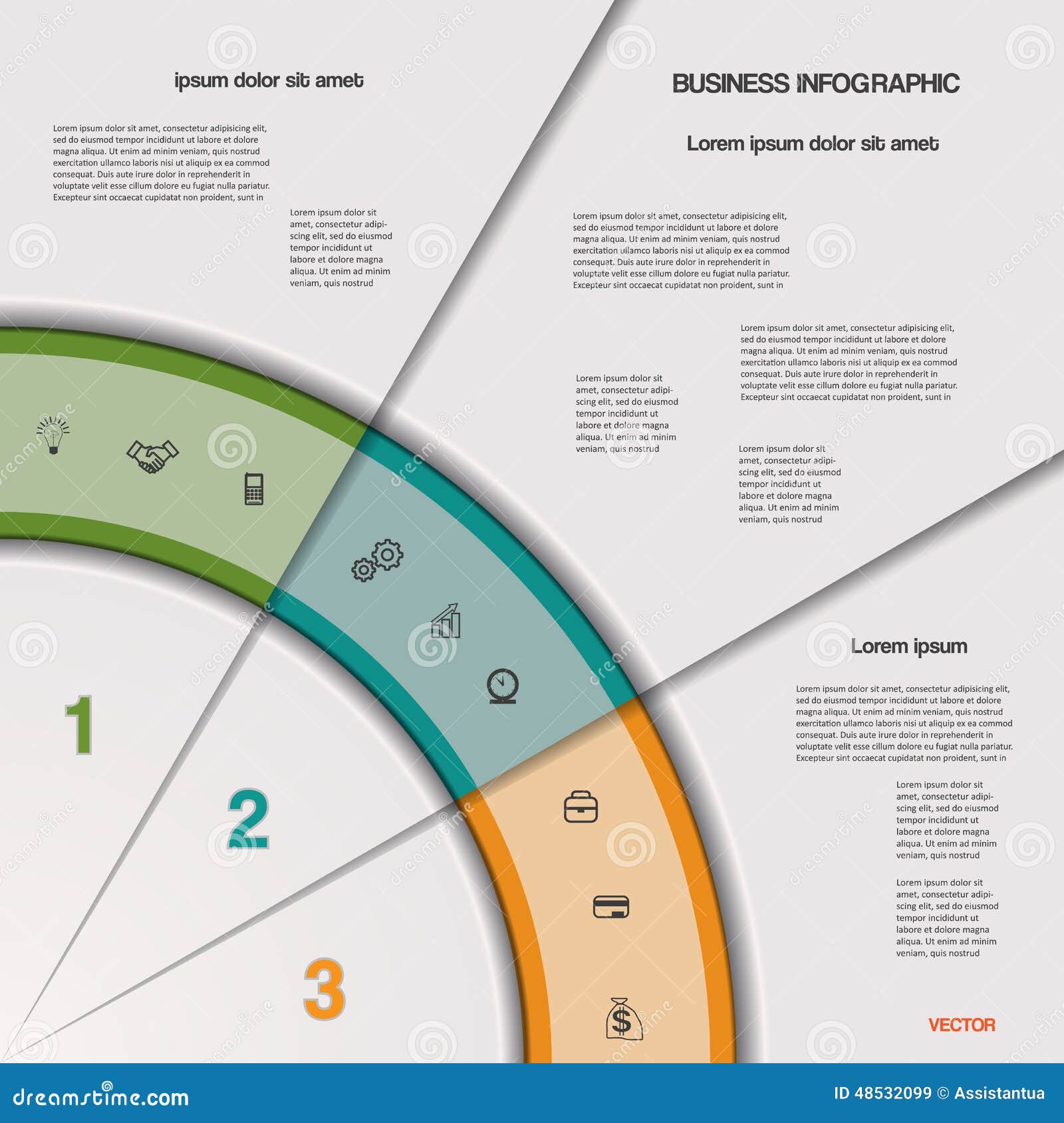 Infographic Bedrijfsproces of Werkschema Voor Project Vector ...