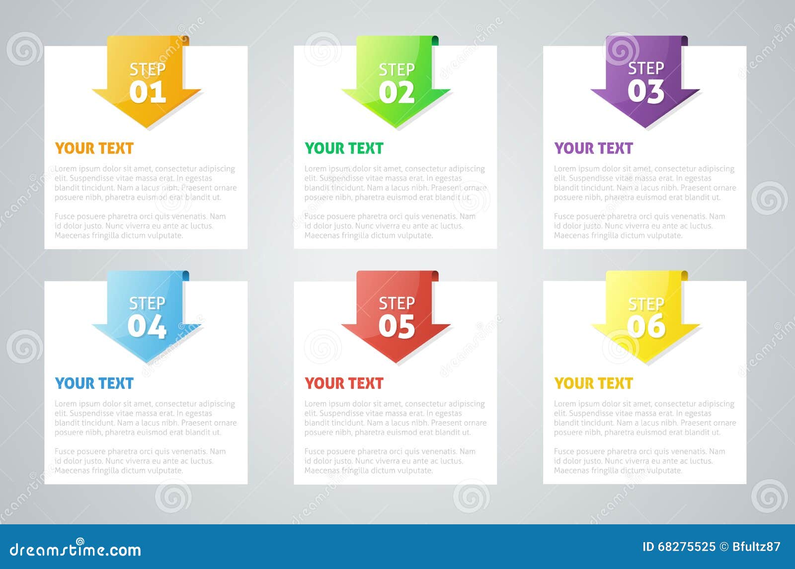 Infographic Blank Steps Arrows Stock Illustrations – 499 Infographic ...