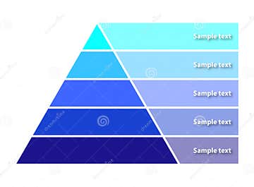 Infographic Blue Pyramid Chart, Editable Vector Illustration Stock ...