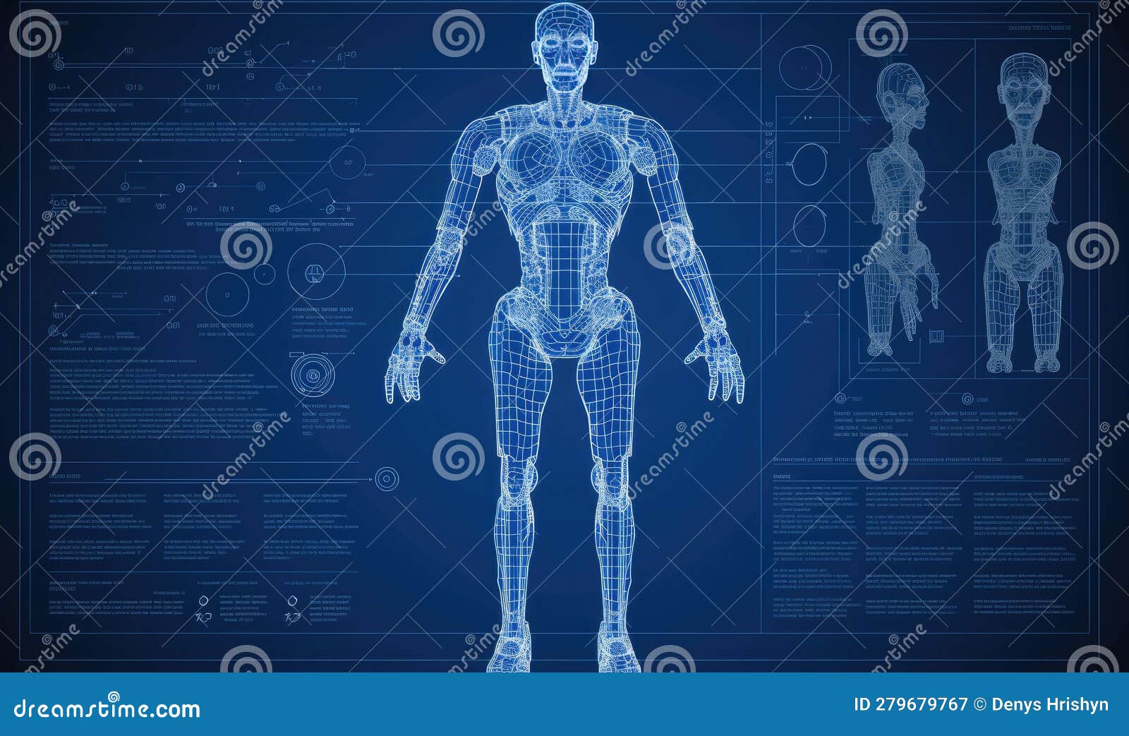 Infographic Blueprint Showcases Precise Engineering and Assembly of a ...