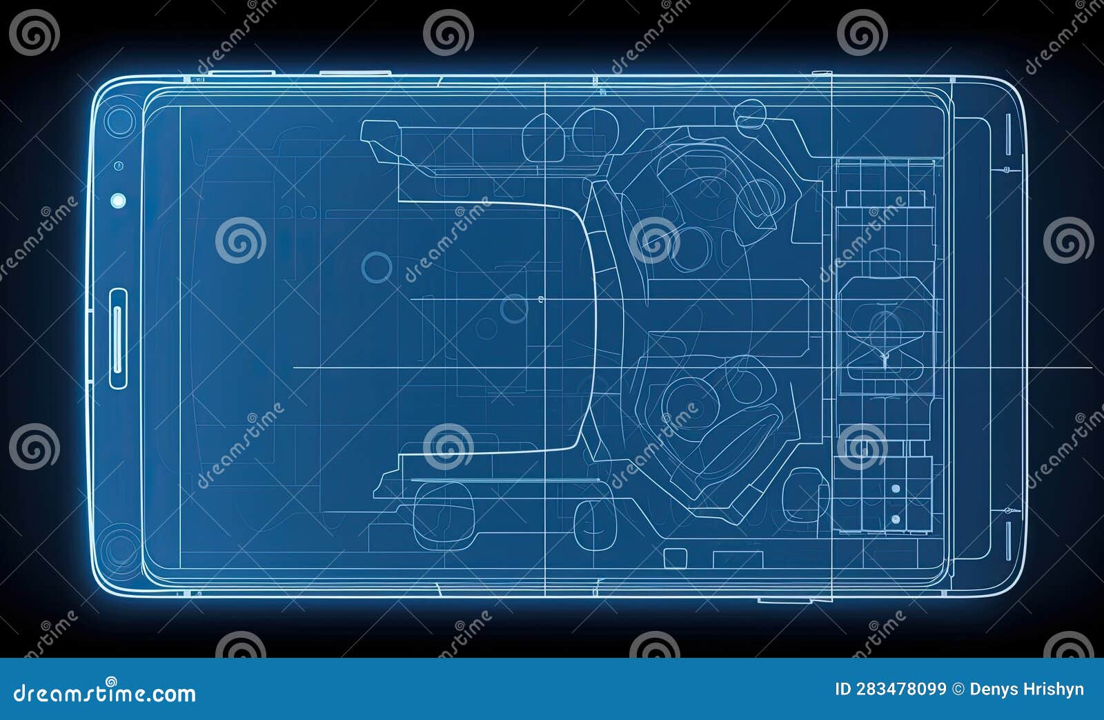 Infographic Blueprint Showcases the Precise Technical Details of a ...