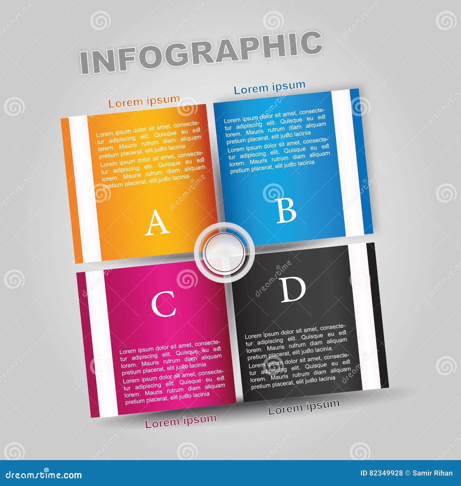 Infographic Book stock vector. Illustration of illustrations - 82349928