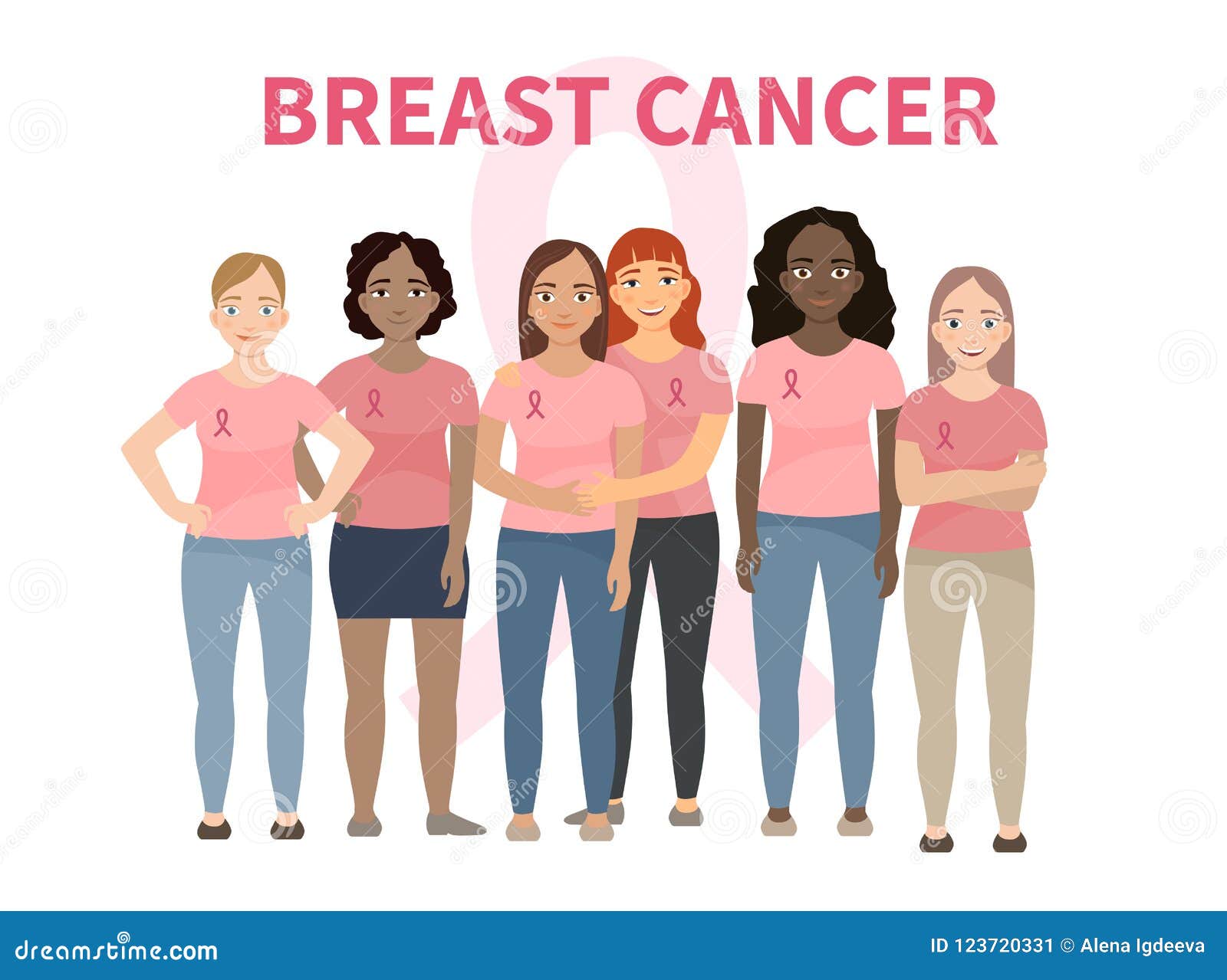 Infographic borstkanker vector illustratie. Illustration of kanker ...