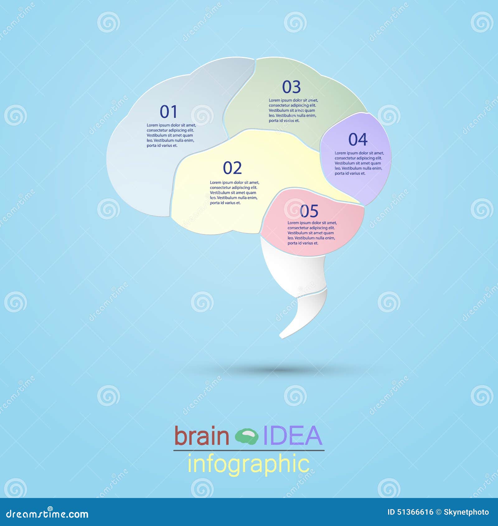Infographic Brain Vector Design Template | CartoonDealer.com #66235250