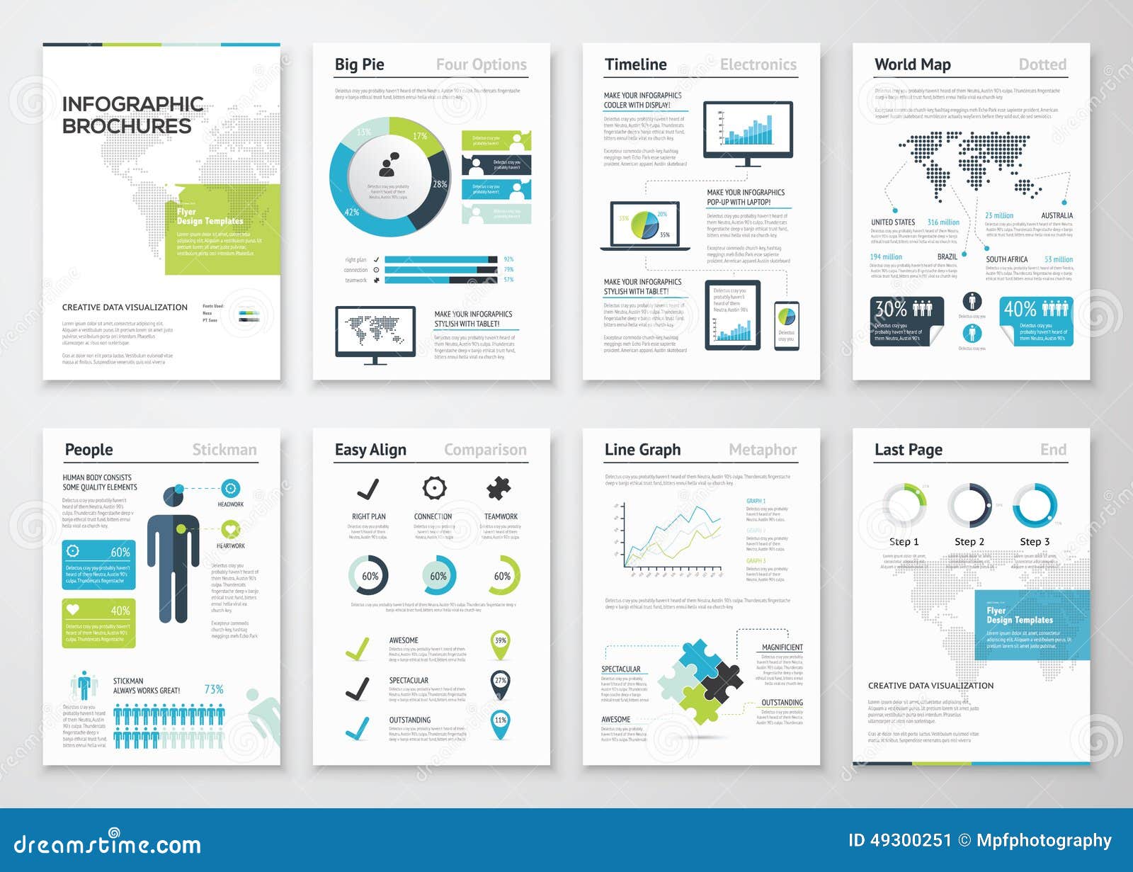 Big Data Visualization Concept Infographics Design Cluster Analysis Data Clustering Royalty
