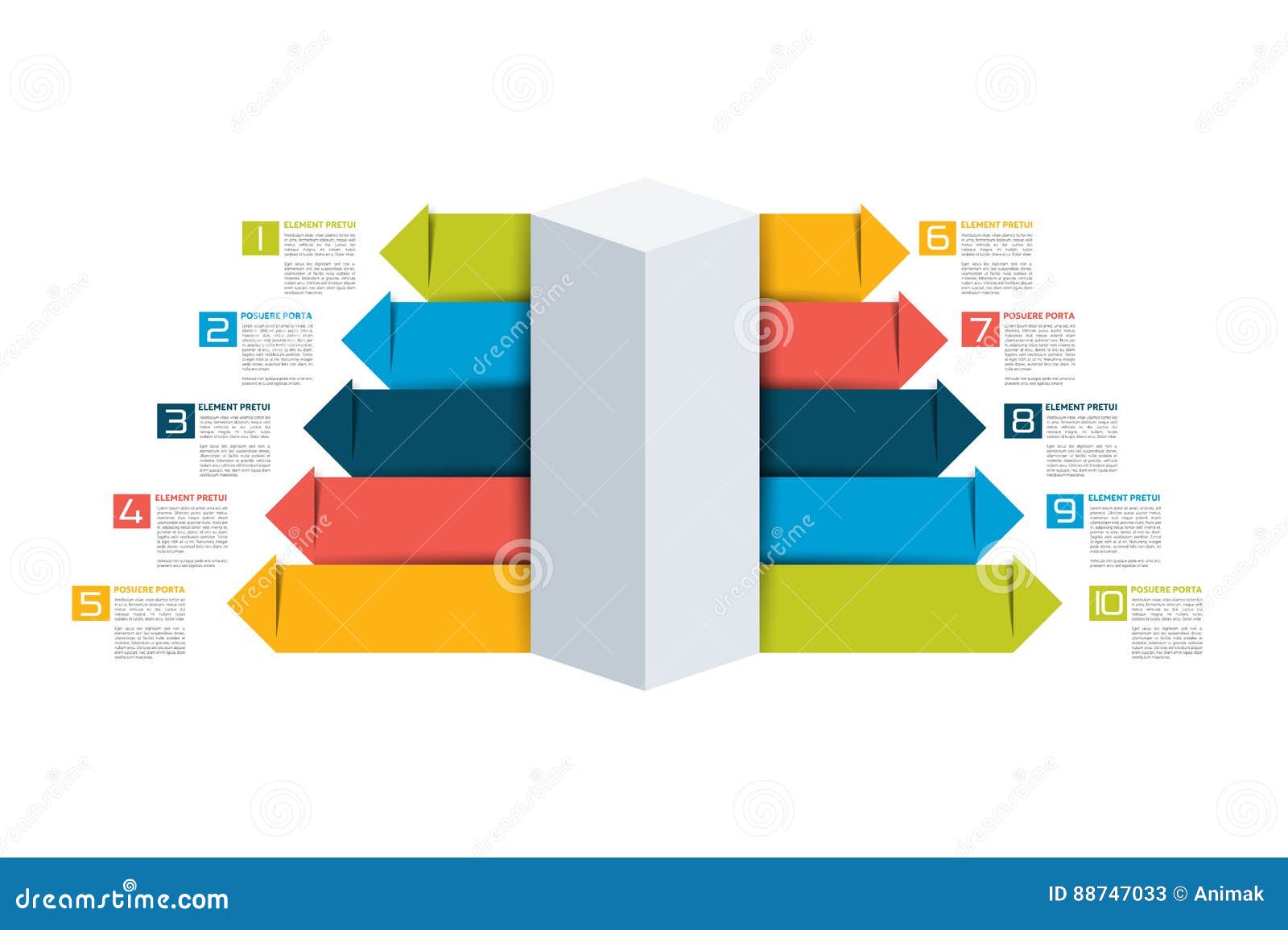 Infographic Business Arrows Staircase Diagram, Template, Chart, Scheme ...