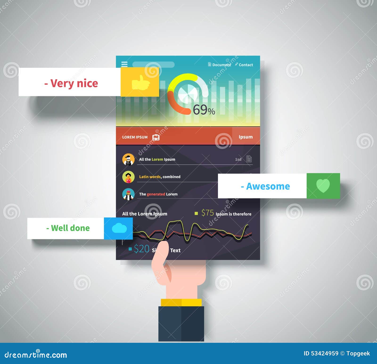 Infographic Business Brochures Banners Set Stock Vector - Illustration ...