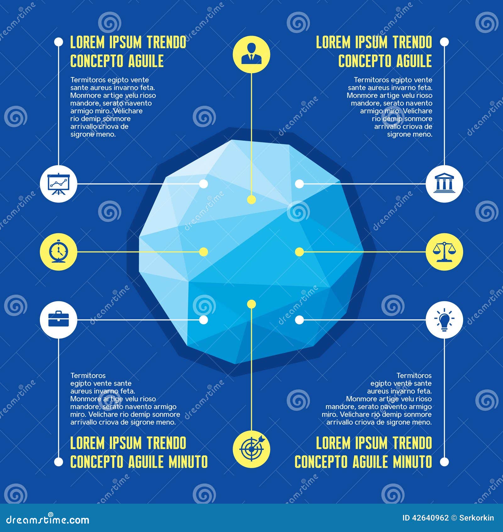 Infographic Business Concept - Abstract Volume Structure Stock Vector ...