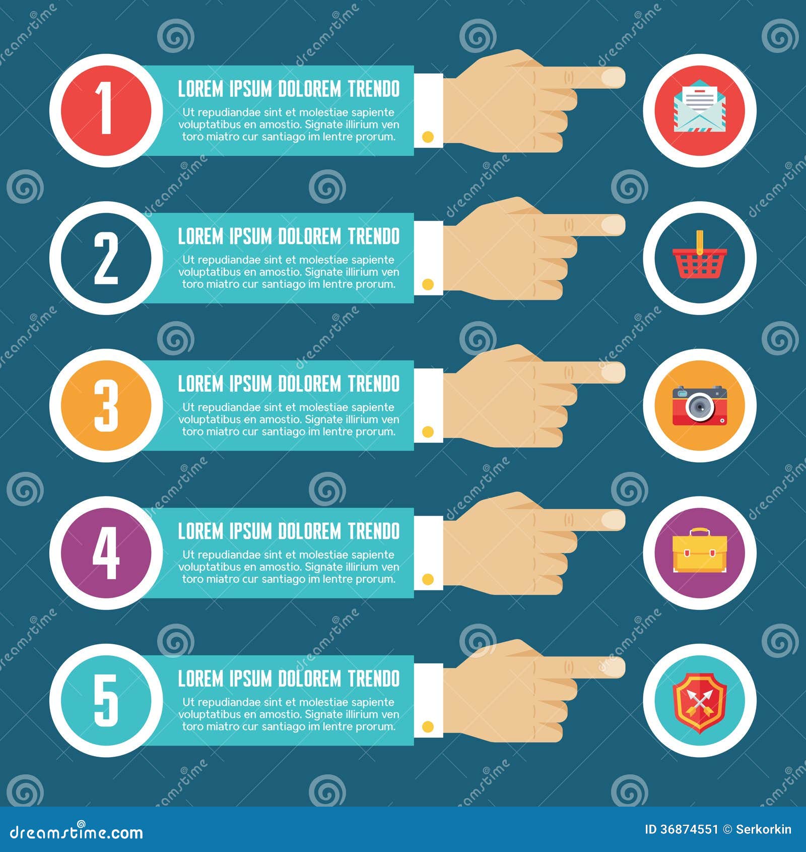 Infographic Business Concept for Presentation in Flat Design Style ... Infographic Business Concept for Presentation in Flat Design Style ...