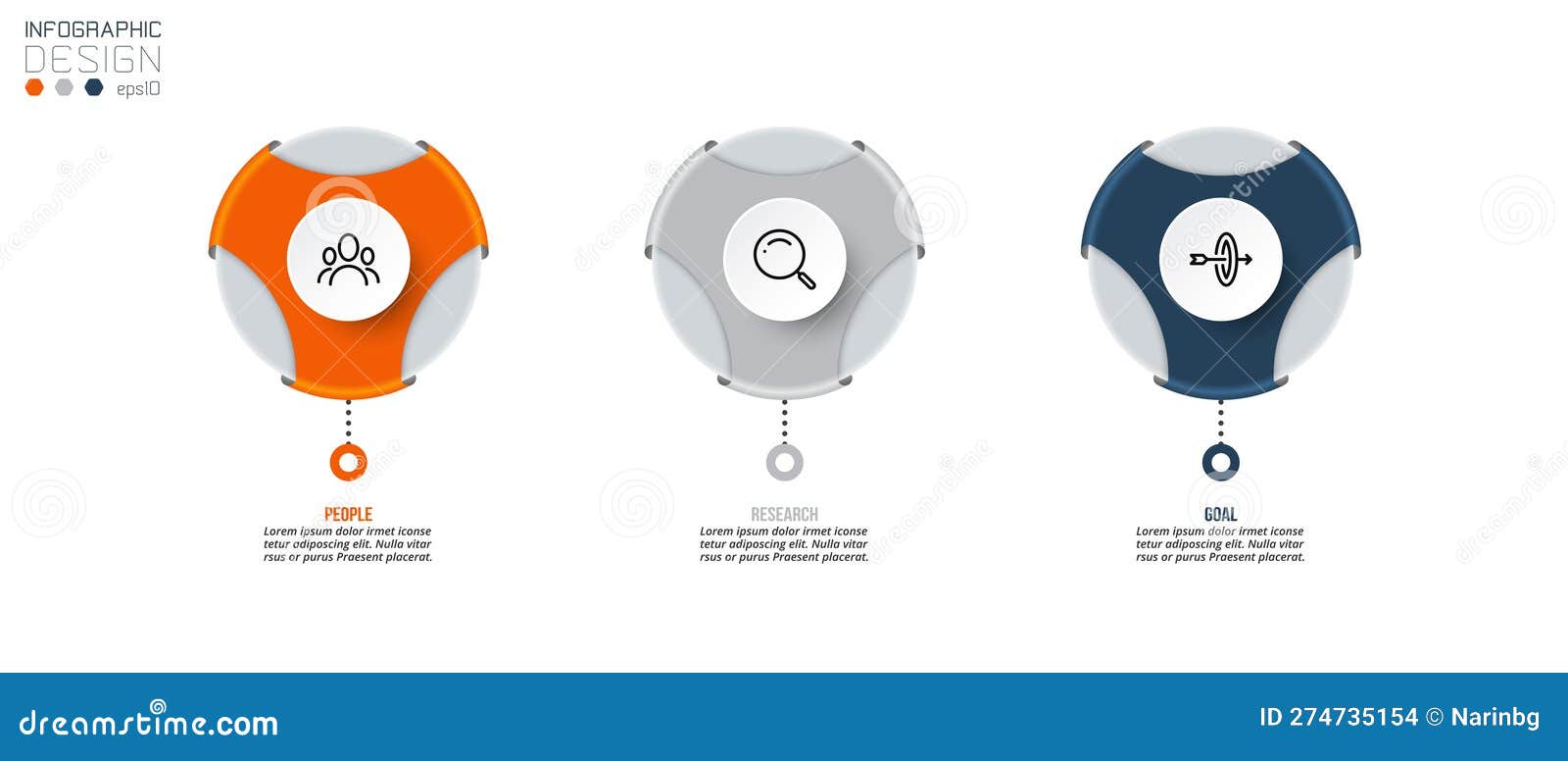 Business Concept Infographic Template with Option Stock Vector ...